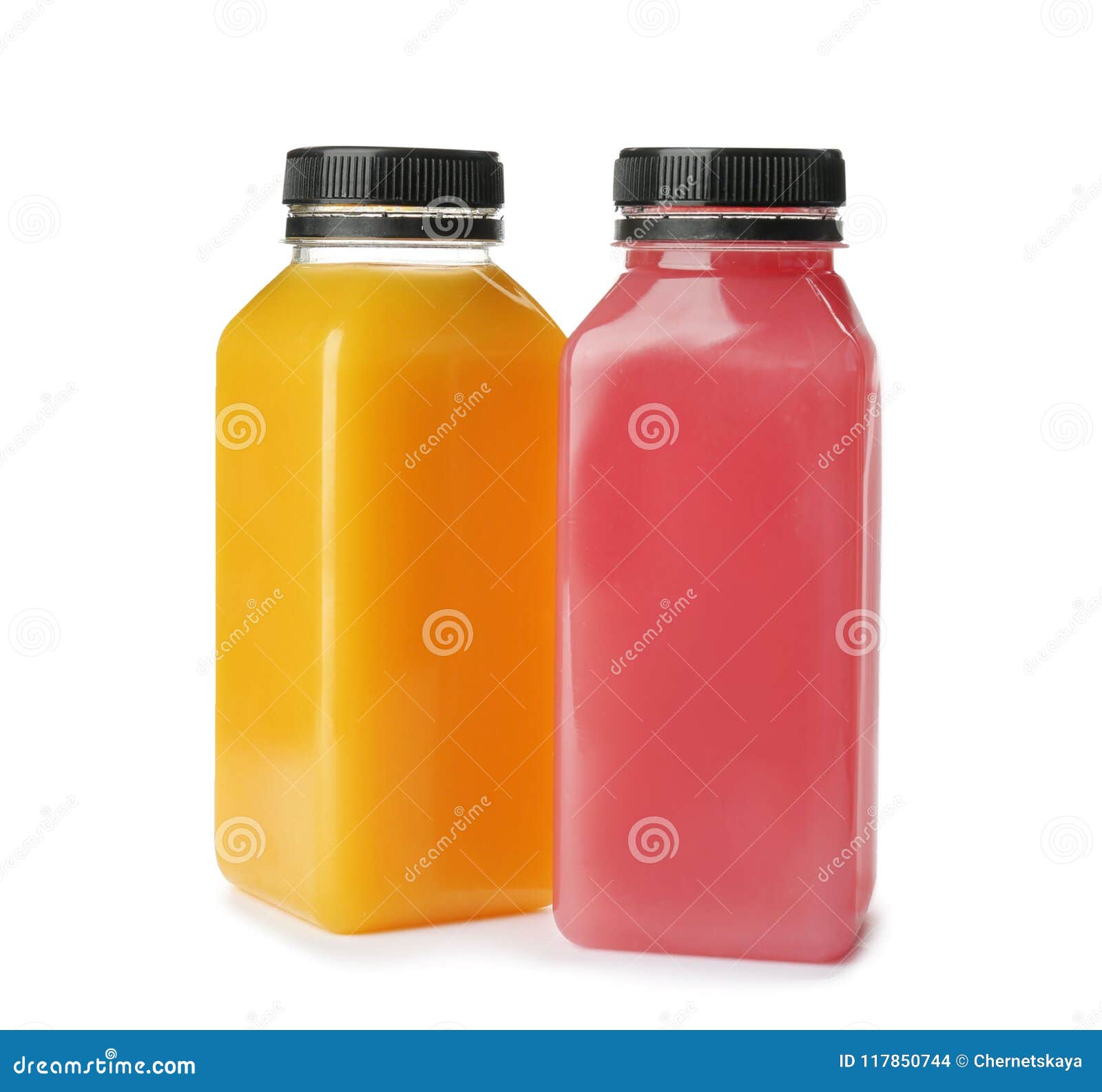 Botellas Con Los Jugos Frescos Foto de archivo - Imagen de colorido ...