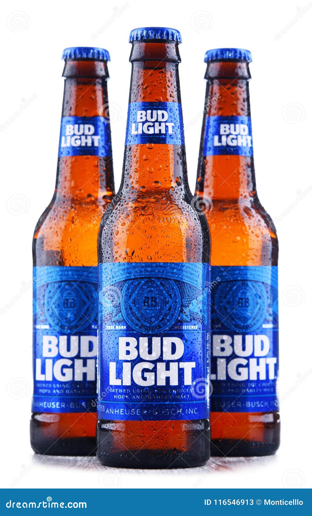 Botellas De Cerveza De Bud Light Foto de archivo editorial - Imagen de ...