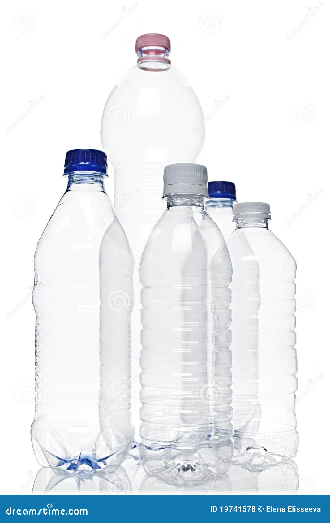 Botellas plásticas vacías foto de archivo. Imagen de botellas - 19741578