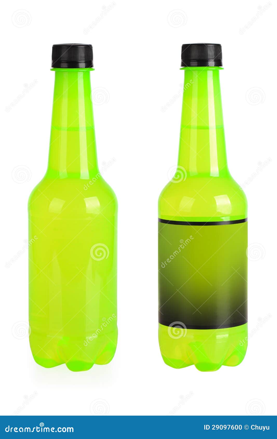 Botellas Verdes De La Bebida Foto de archivo - Imagen de verde ...