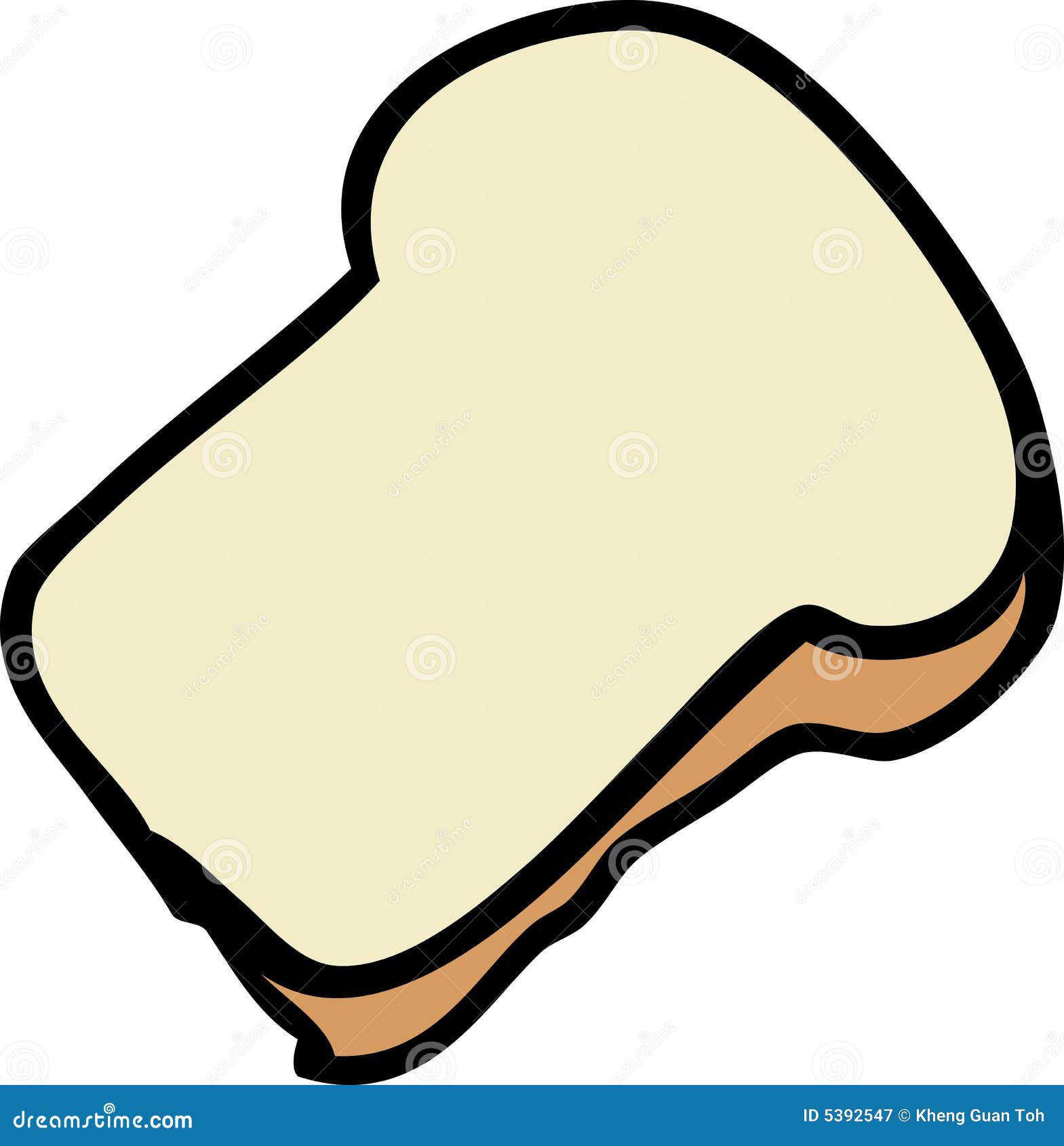 Boterham vector illustratie. Illustration of illustratie - 5392547