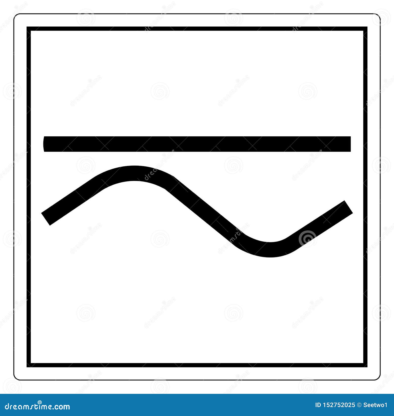 Direct And Alternating Current Dc And Ac Symbol Sign Icon Cartoon