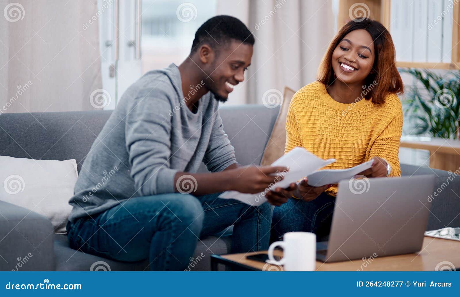 We Both Passed Our Online Courses. a Couple Going through Some ...