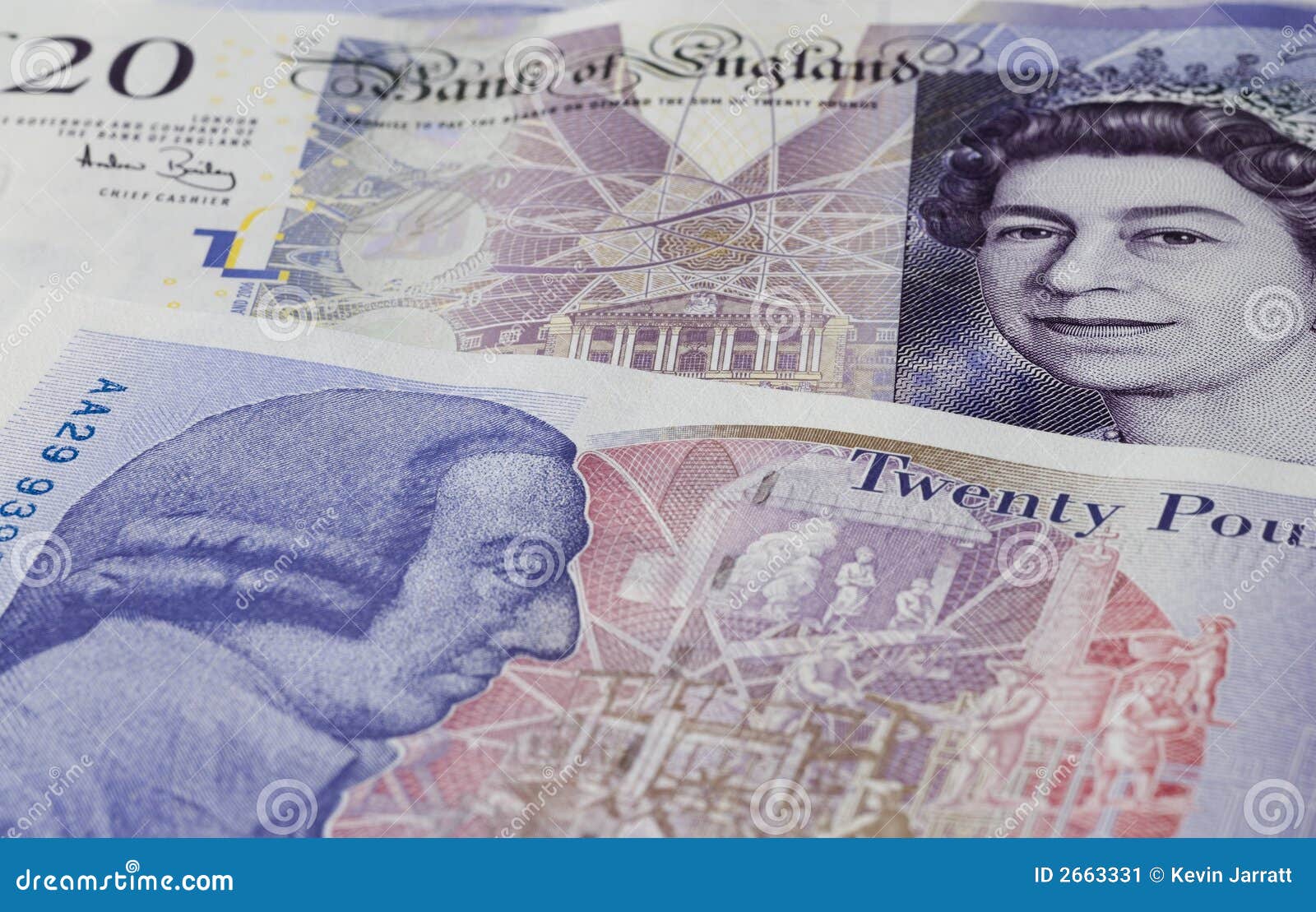 Both side of a twenty editorial photo. Image of note, focus - 2663331