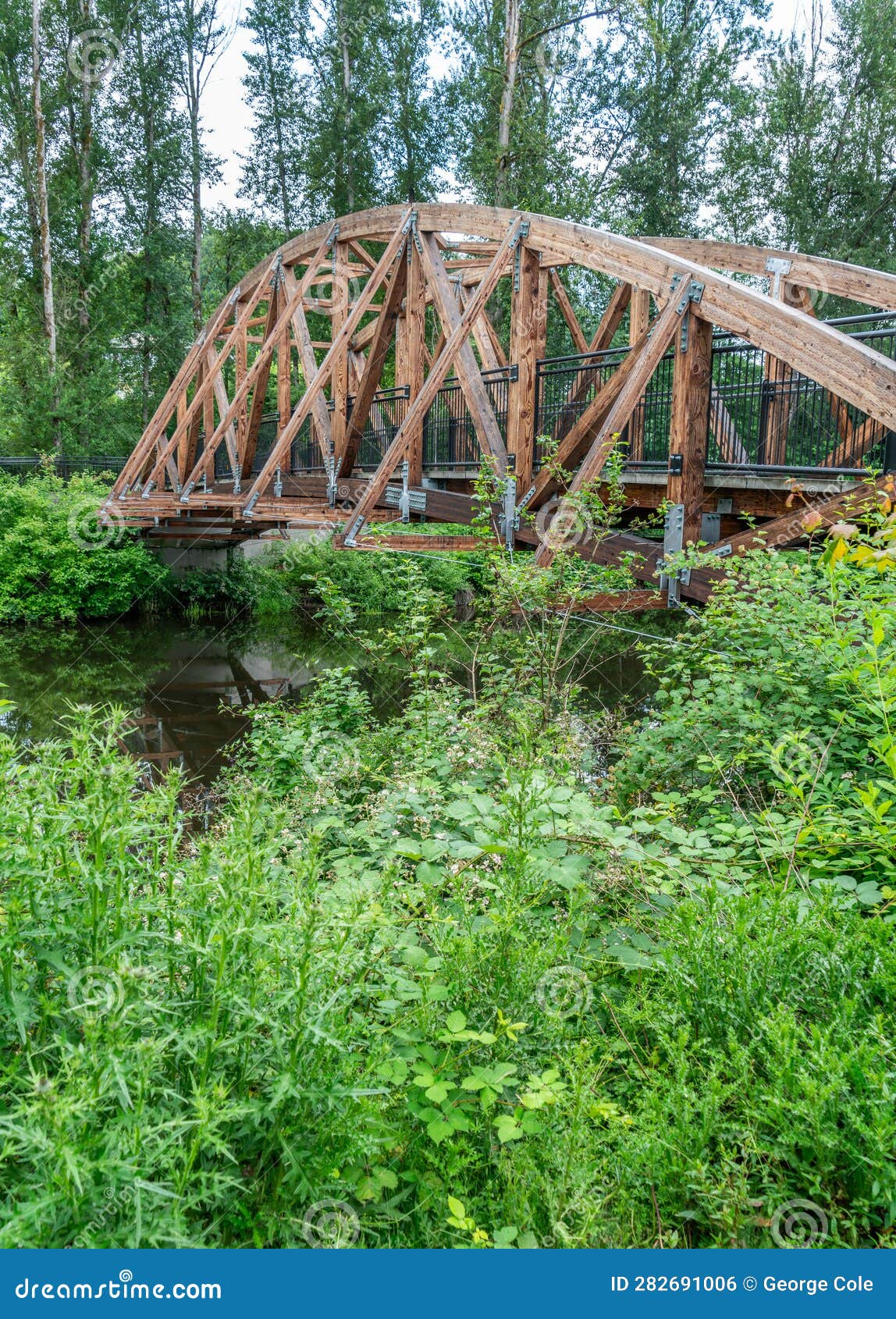 Bothell Pedestrian Bridge 3 Stock Photo - Image of pedestrian, bridge ...