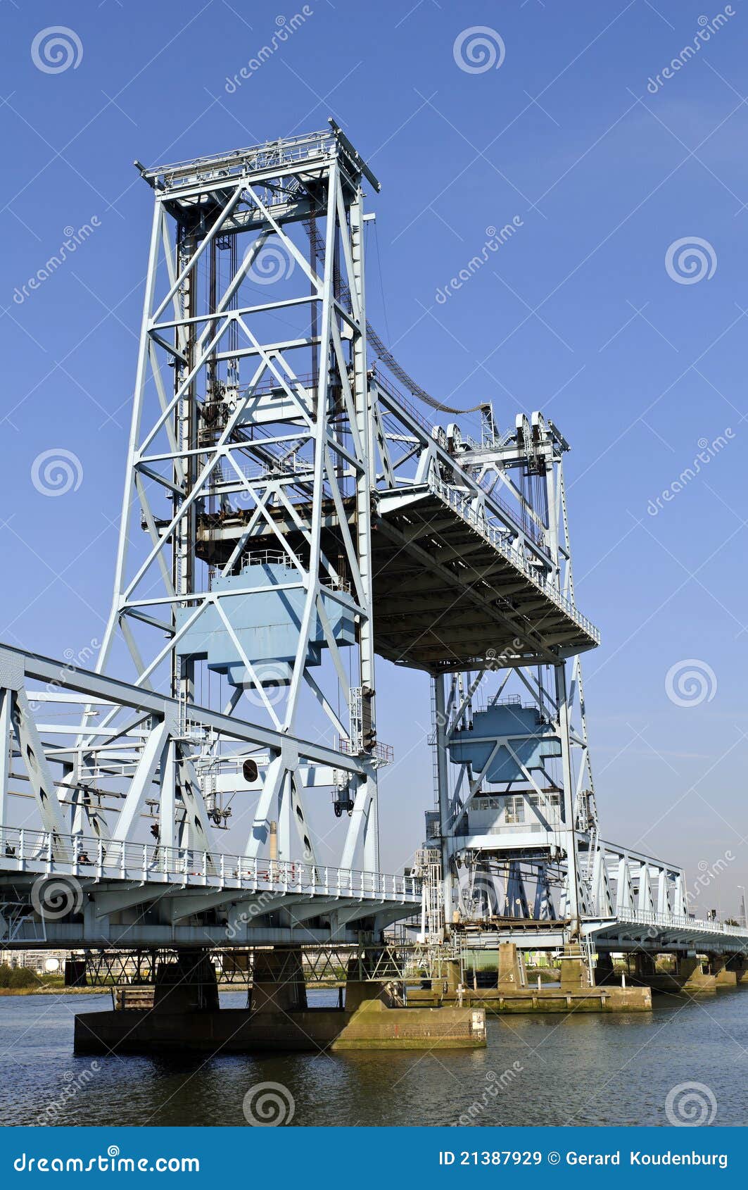 Botlek Bridge in Rotterdam Netherlands Stock Image - Image of bridge ...