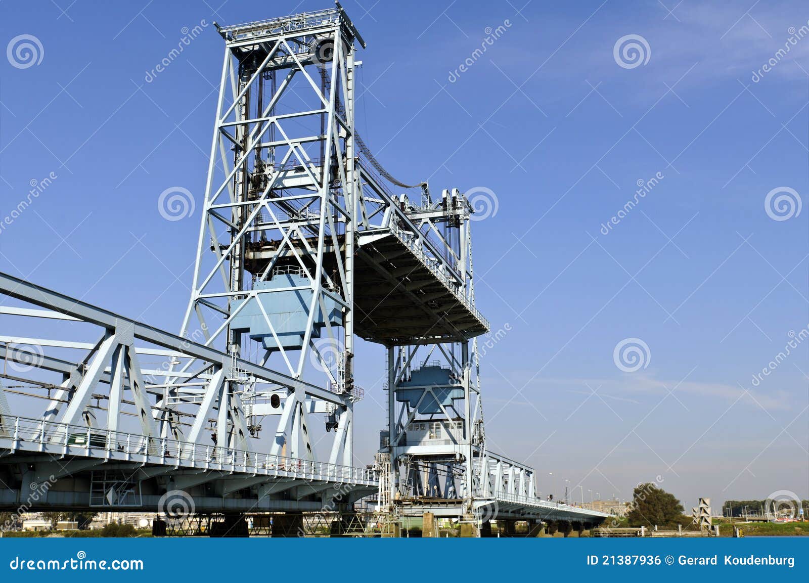 Botlek Bridge in Rotterdam Netherlands Stock Photo - Image of ...
