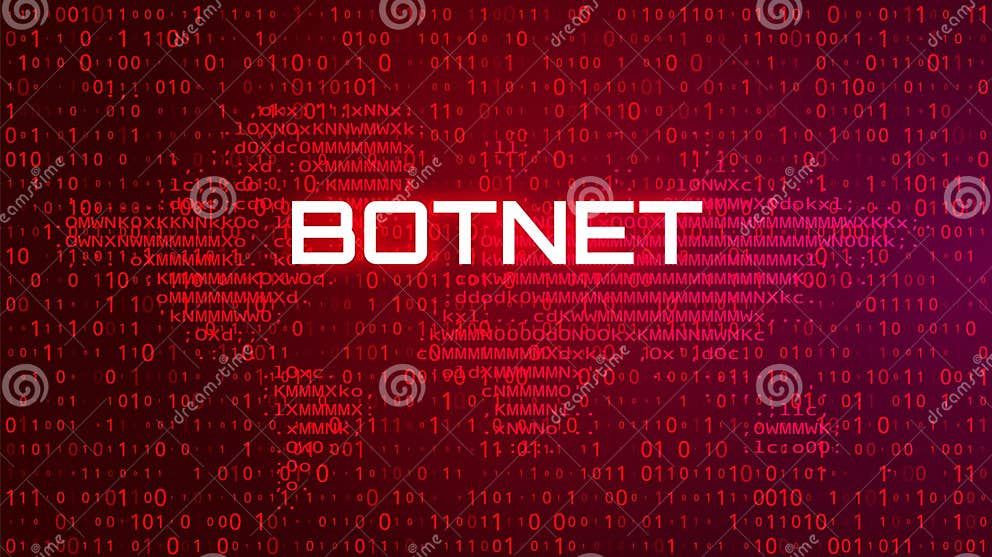 Botnet Cyber Security Alert Concept BG with Map Stock Vector ...