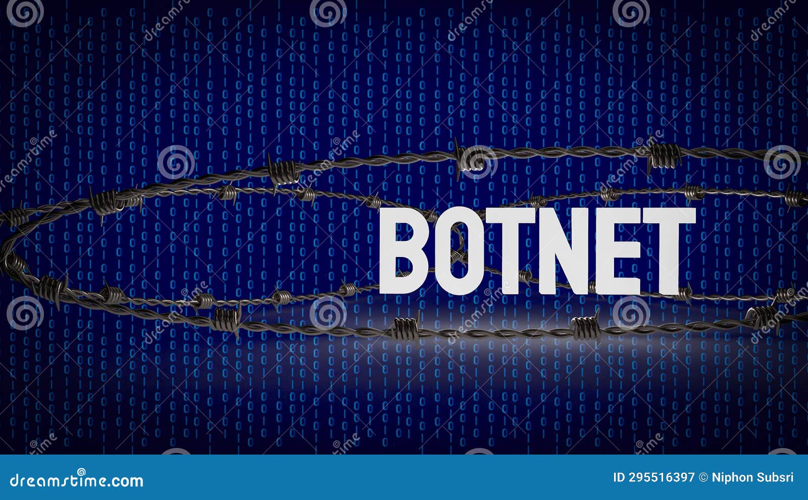 The Botnet on Digital Background 3d Rendering Stock Illustration ...
