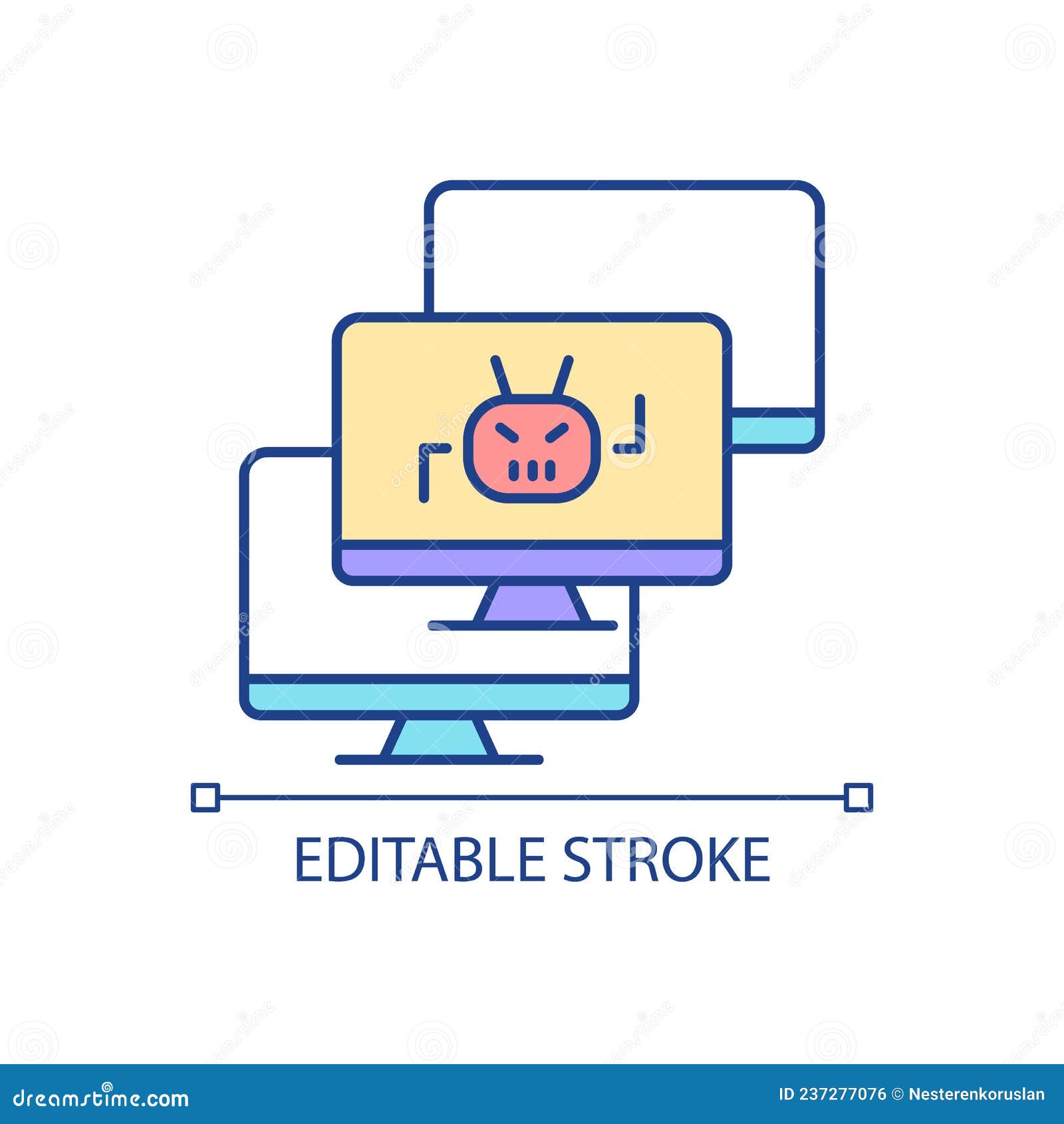 Botnet Icon. Monochrome Simple Cybercrime Icon For Templates, Web ...