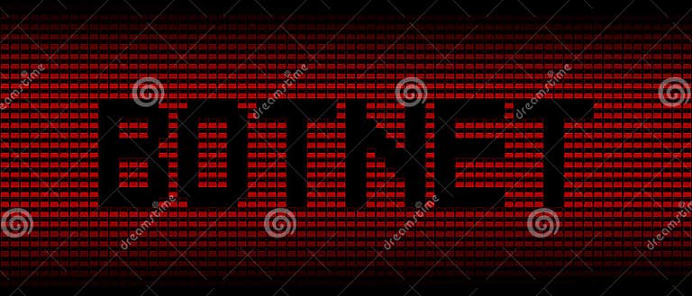 Botnet Text on Red Laptops Background Illustration Stock Illustration ...