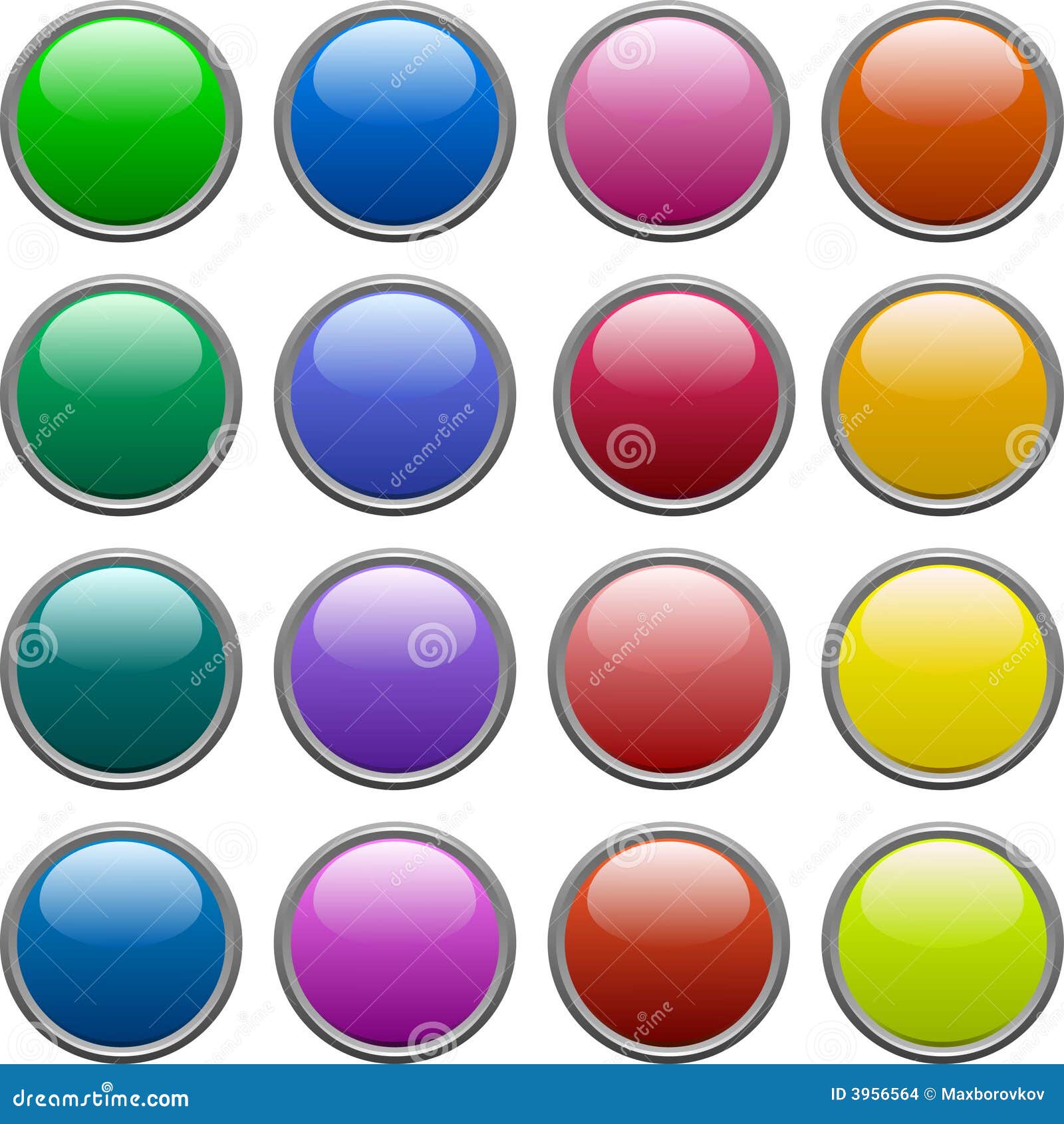 Botones. ilustración del vector. Ilustración de estilo - 3956564