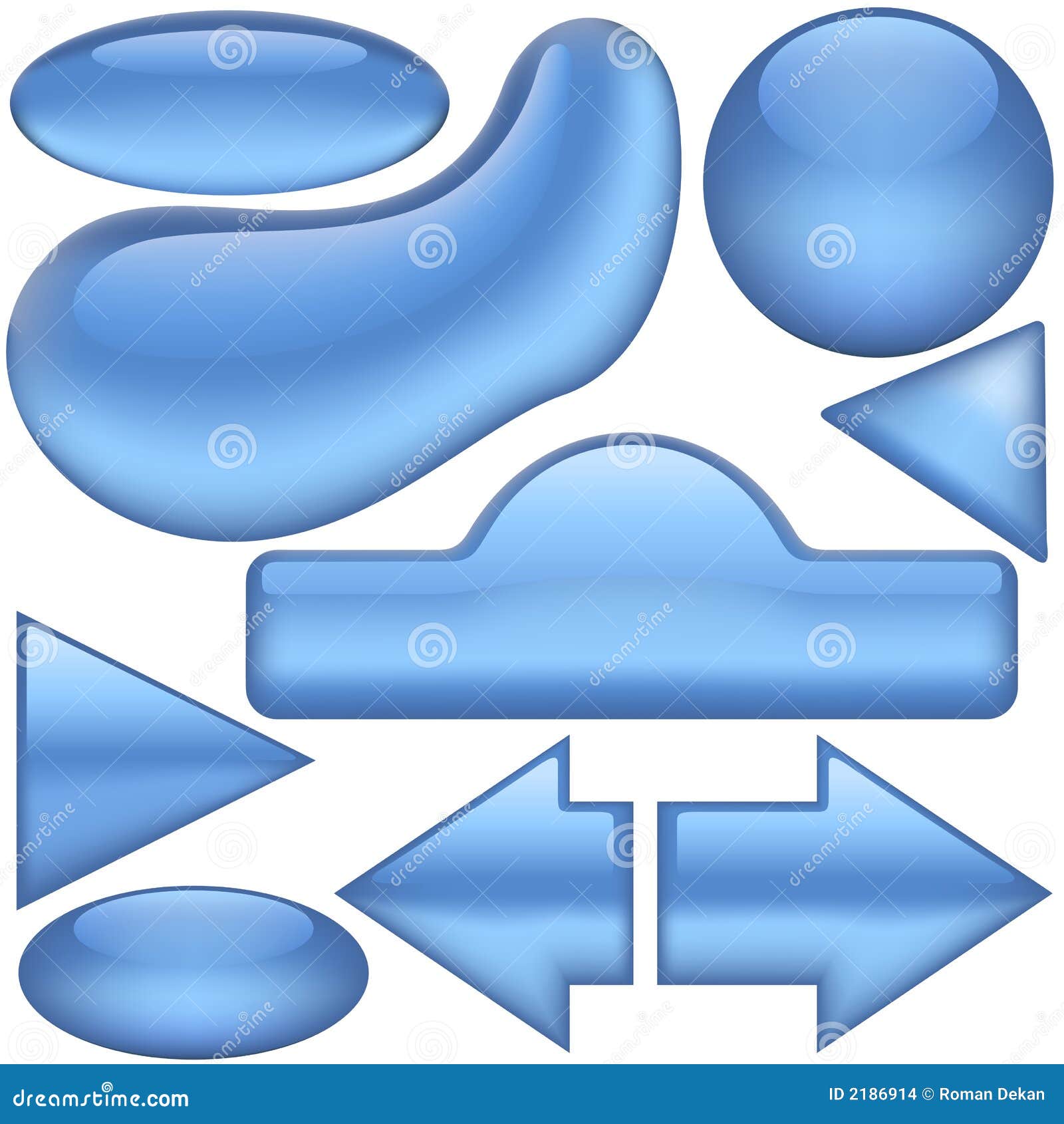 Botones AZULES ilustración del vector. Ilustración de elipse - 2186914