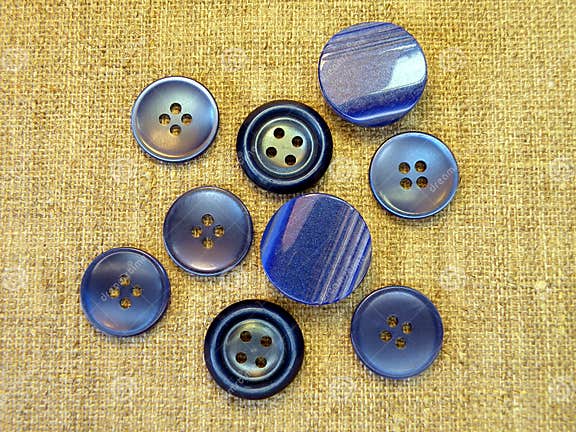 Botones azules imagen de archivo. Imagen de modelo, agujeros - 27069337