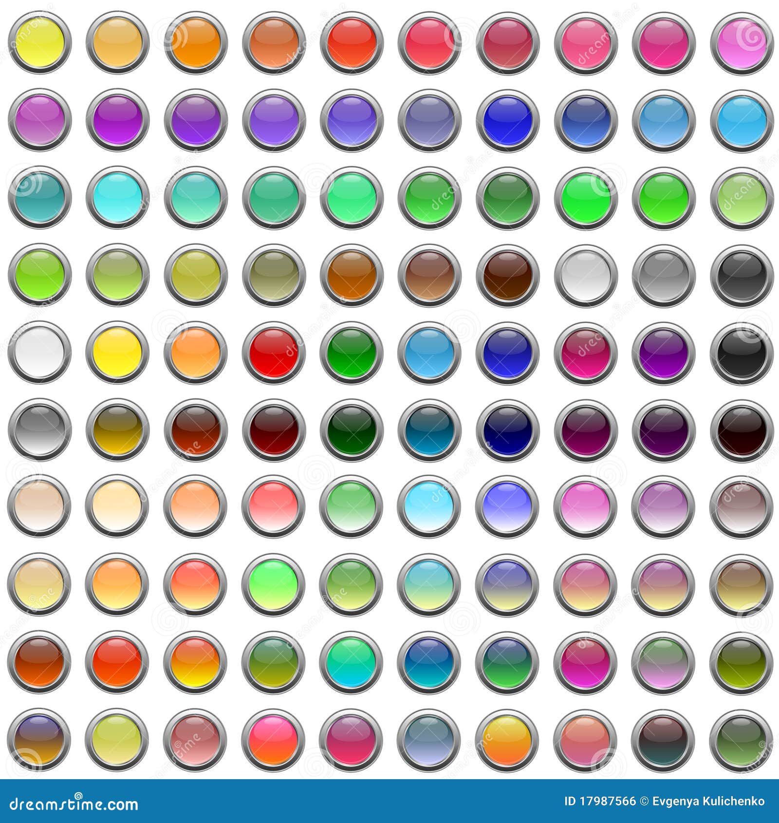 Botones brillantes del Web ilustración del vector. Ilustración de ...