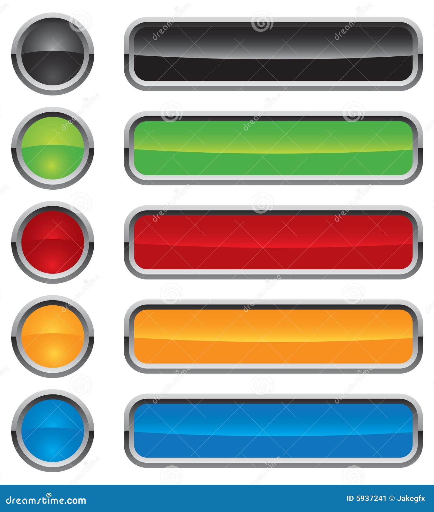 Botones Coloridos Del Vector Ilustración del Vector - Ilustración de ...