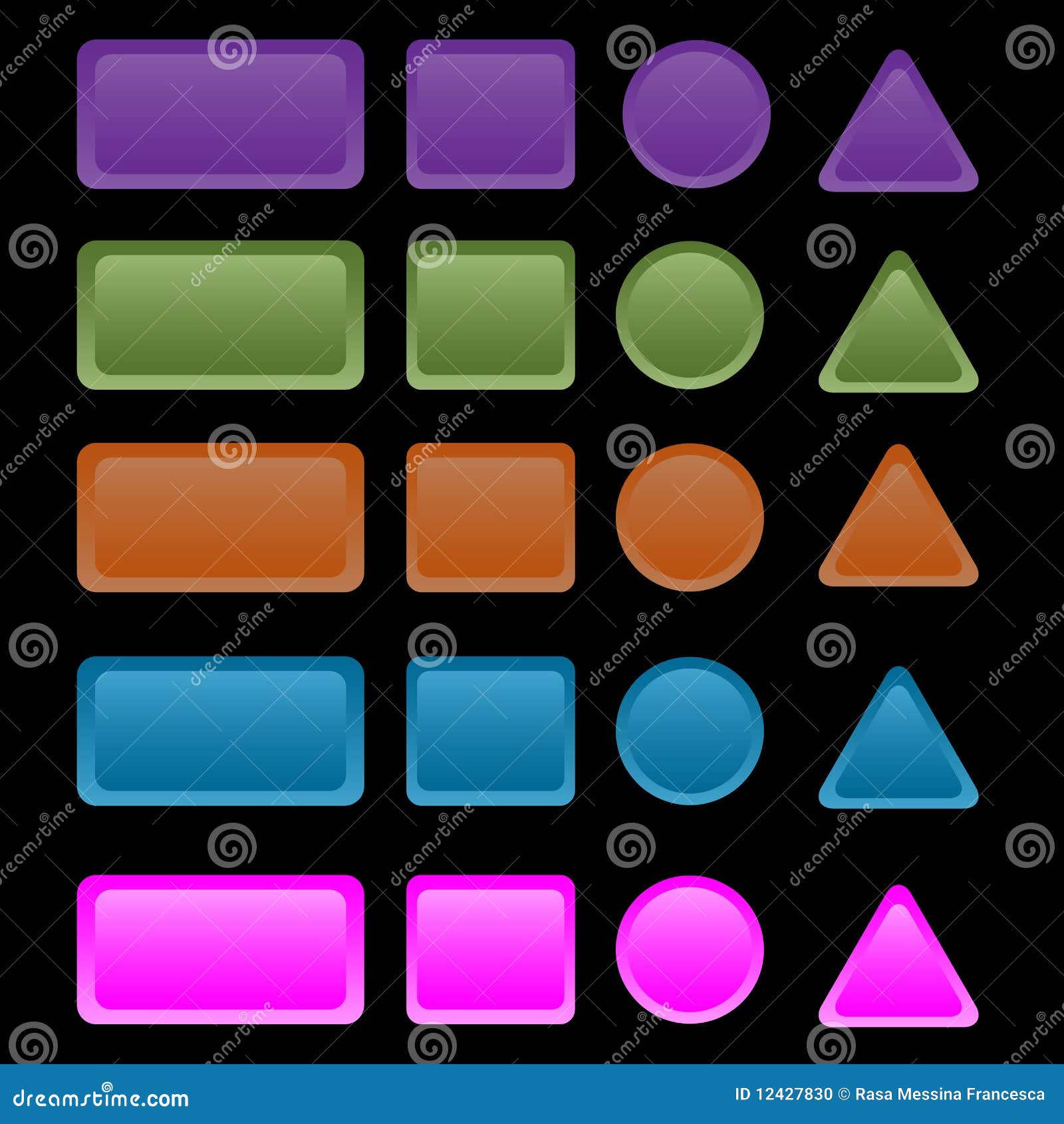 Botones coloridos del Web ilustración del vector. Ilustración de ...