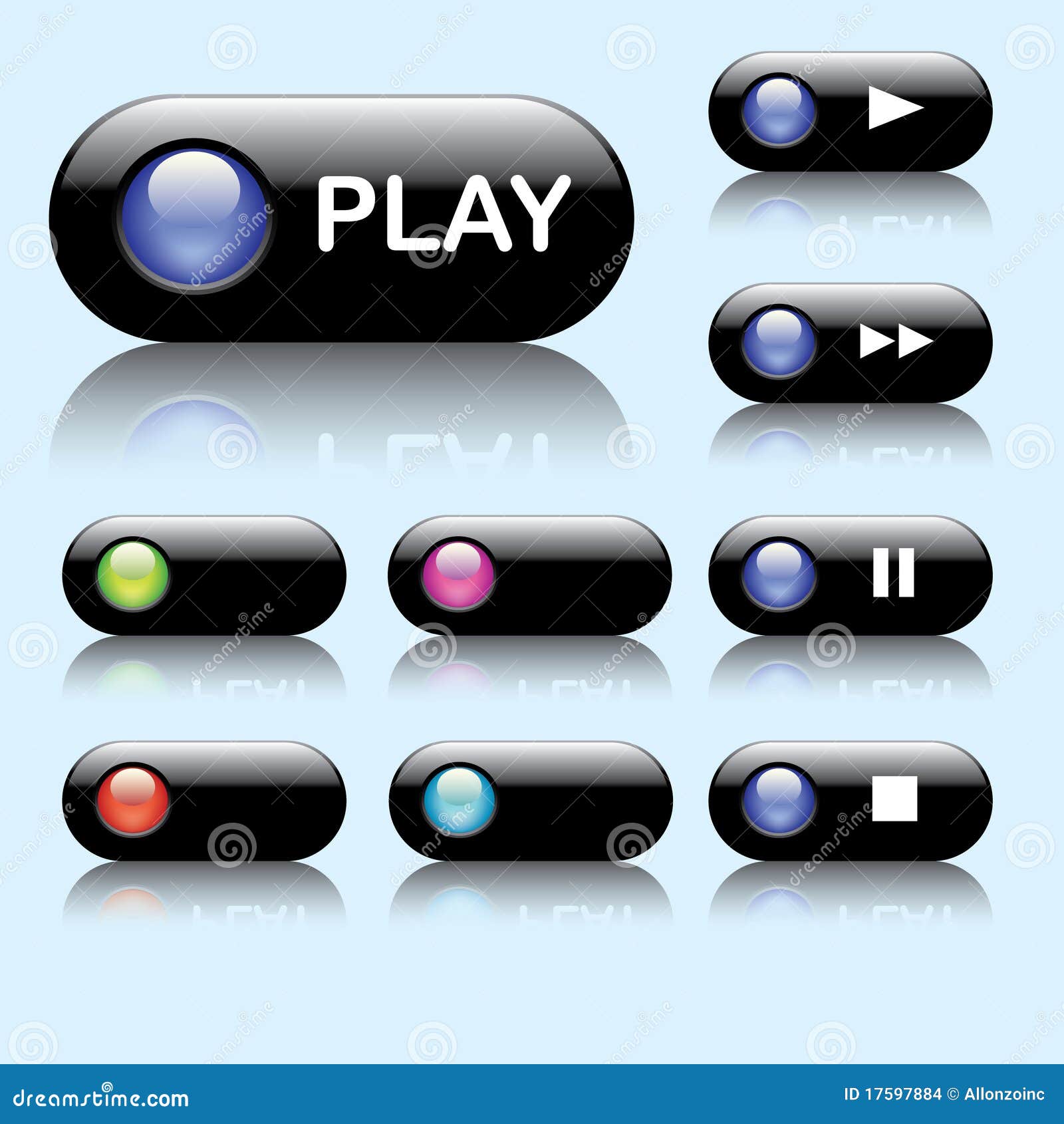 Botones coloridos del Web ilustración del vector. Ilustración de ...