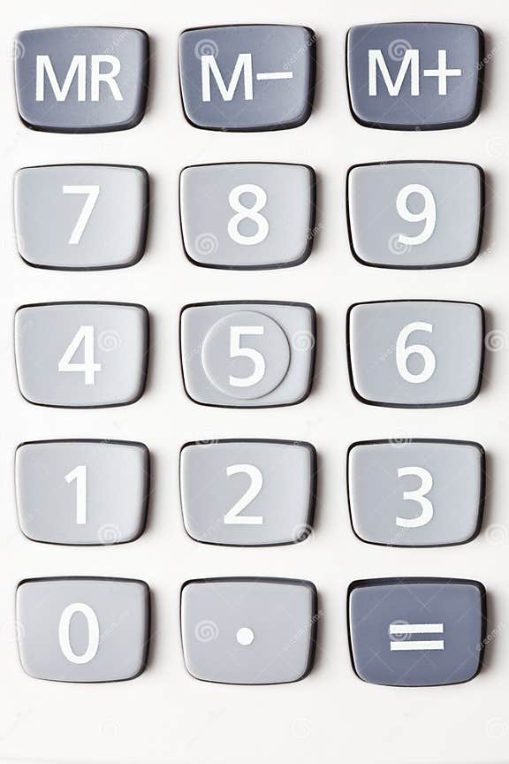 Botones de la calculadora imagen de archivo. Imagen de parte - 7824037