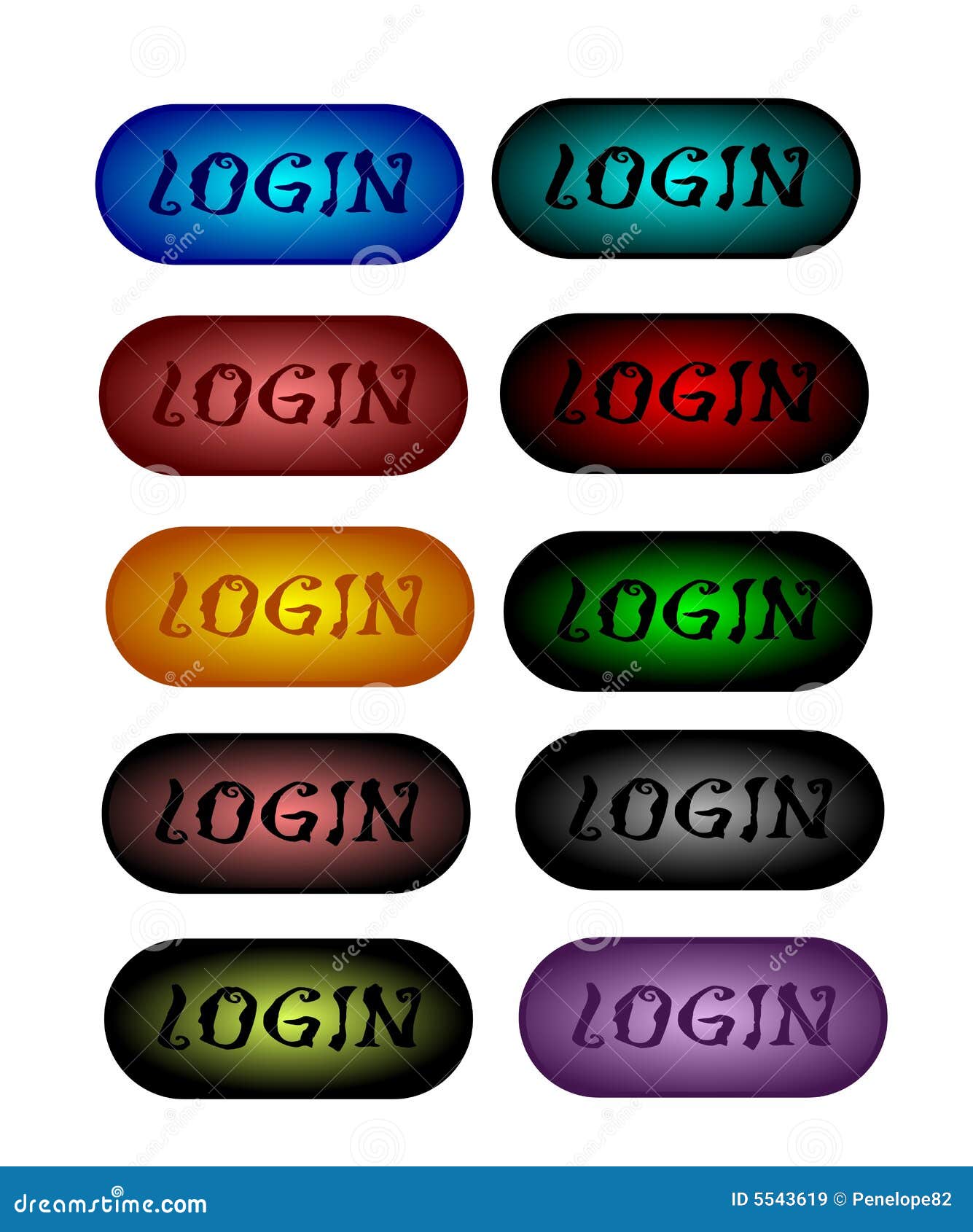 Botones de la conexión stock de ilustración. Ilustración de tecleo ...