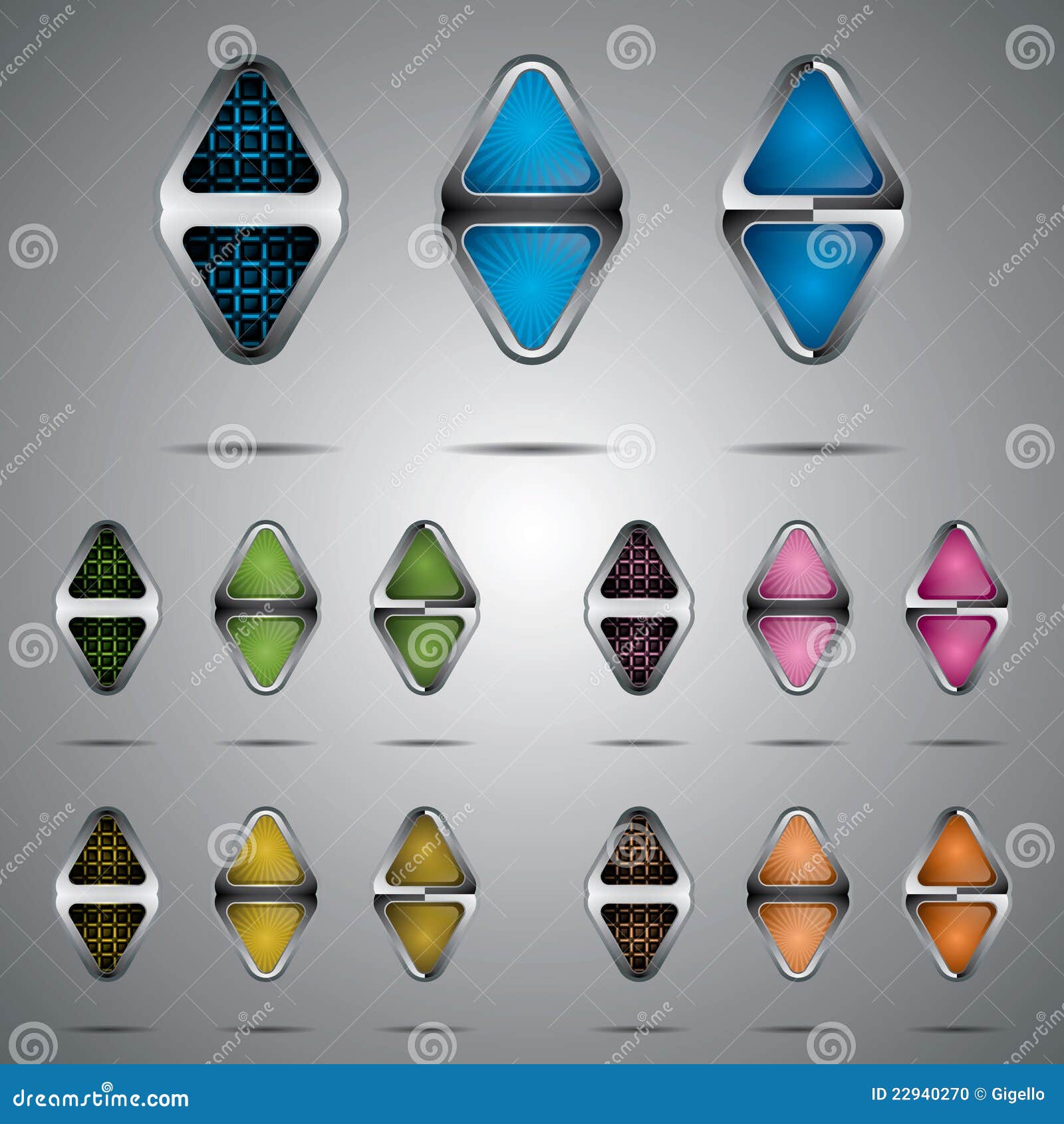 Botones de la flecha ilustración del vector. Ilustración de flecha ...