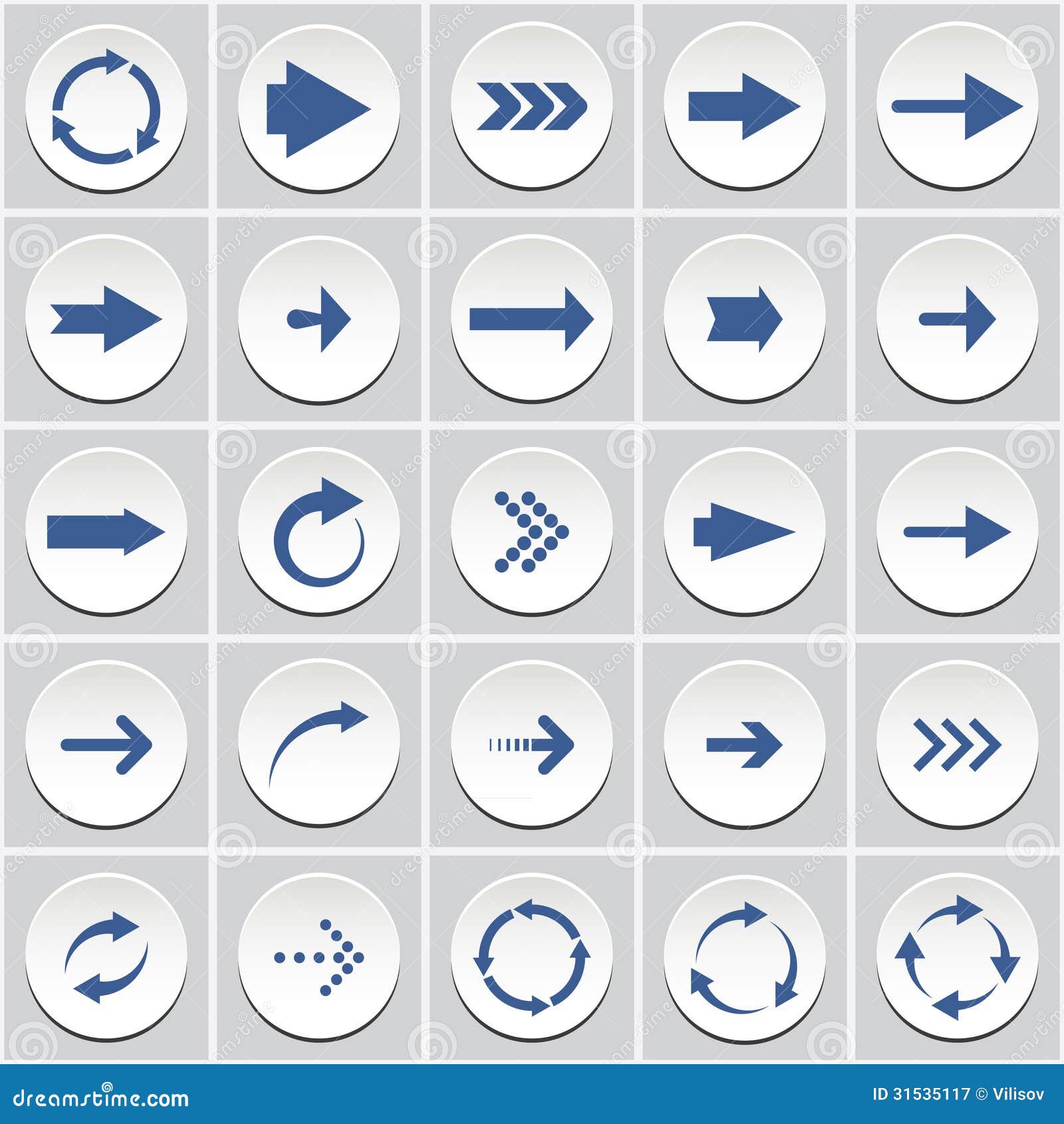 Botones de la flecha ilustración del vector. Ilustración de forma ...