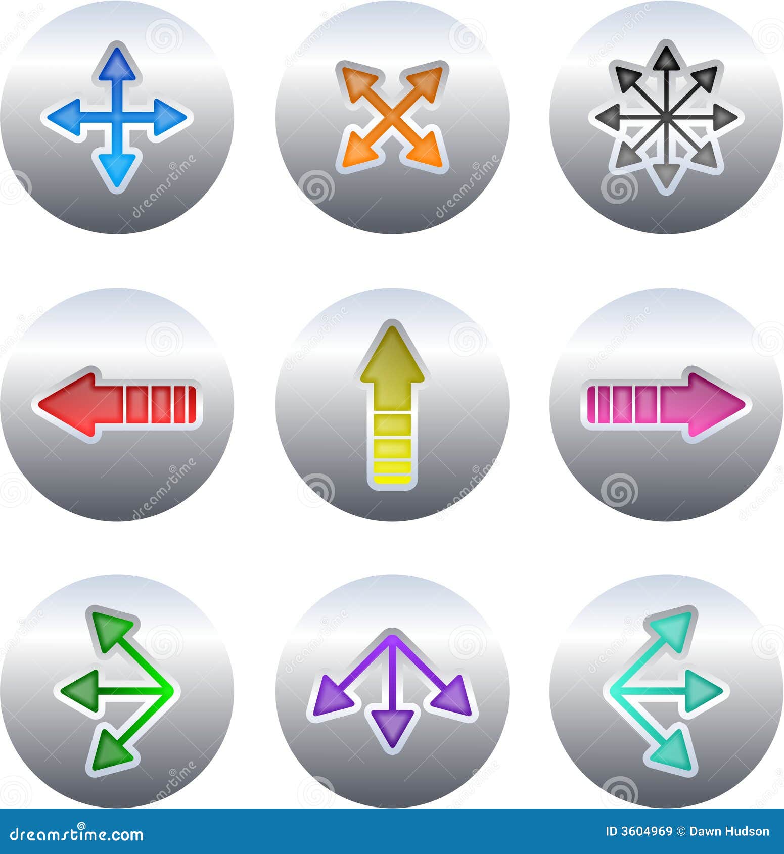 Botones de la flecha stock de ilustración. Ilustración de botones - 3604969