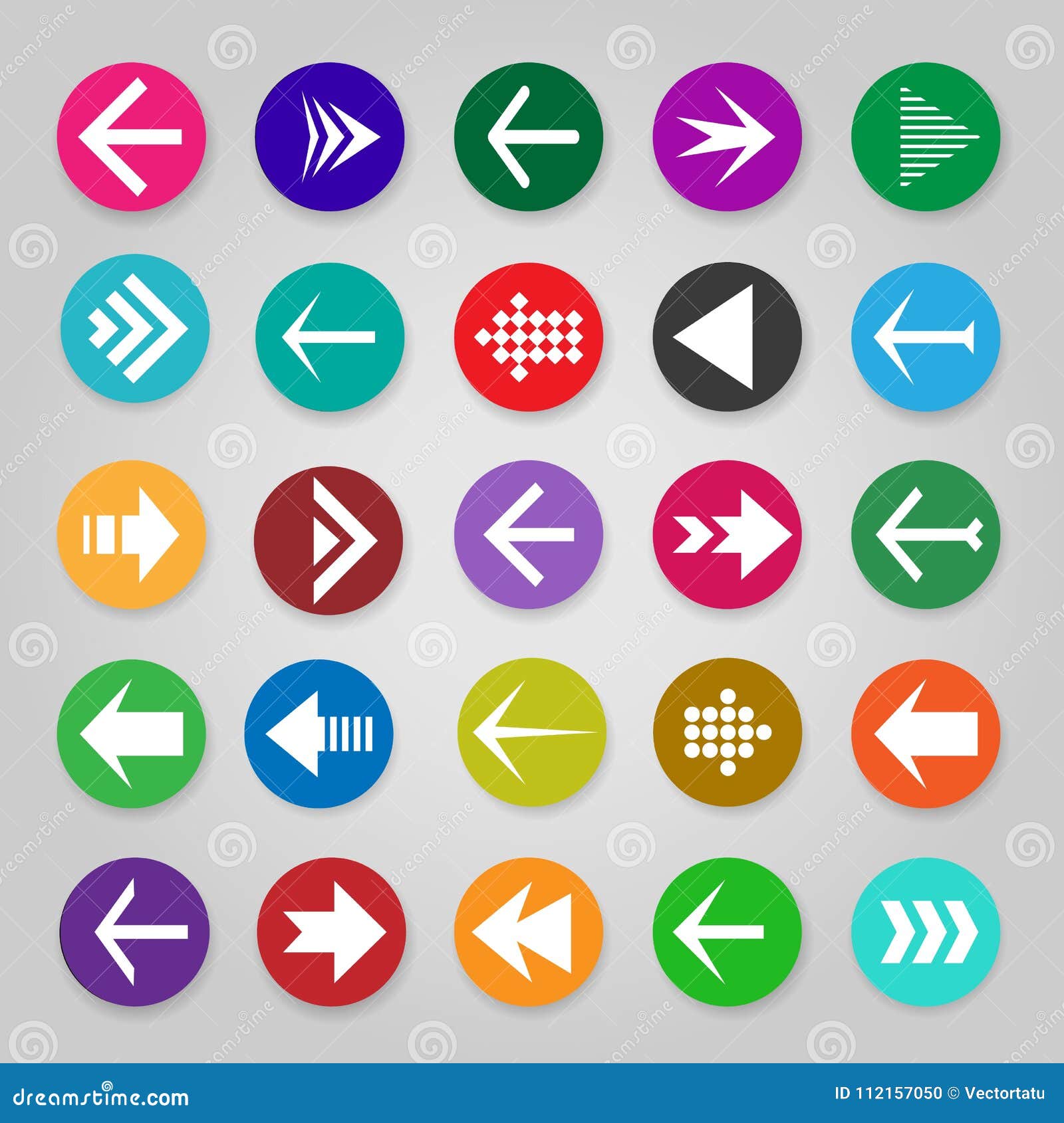 Botones De La Flecha Del Sitio Web Ilustración del Vector - Ilustración ...