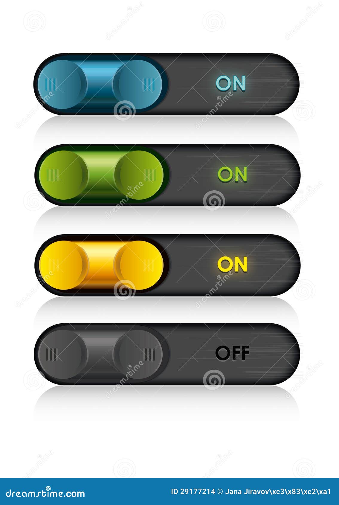 Botones De La Radio O Del Web Stock de ilustración - Ilustración de ...