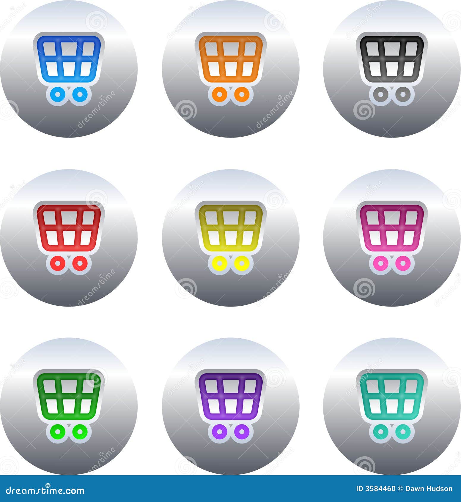 Botones Del Carro De Compras Stock de ilustración - Ilustración de ...