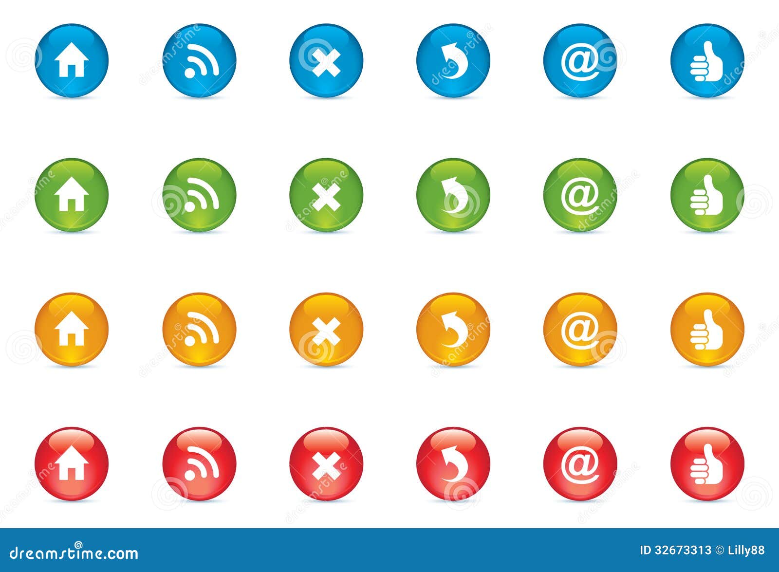 Botones del icono del Web ilustración del vector. Ilustración de iconos ...