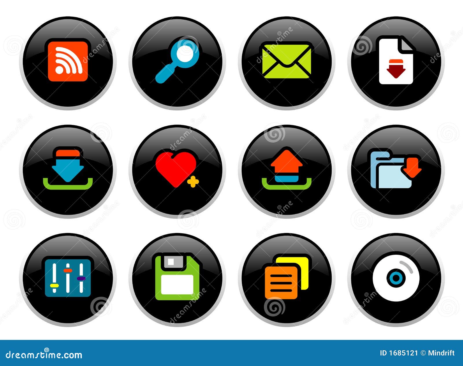 Botones del Internet foto editorial. Ilustración de mensaje - 1685121