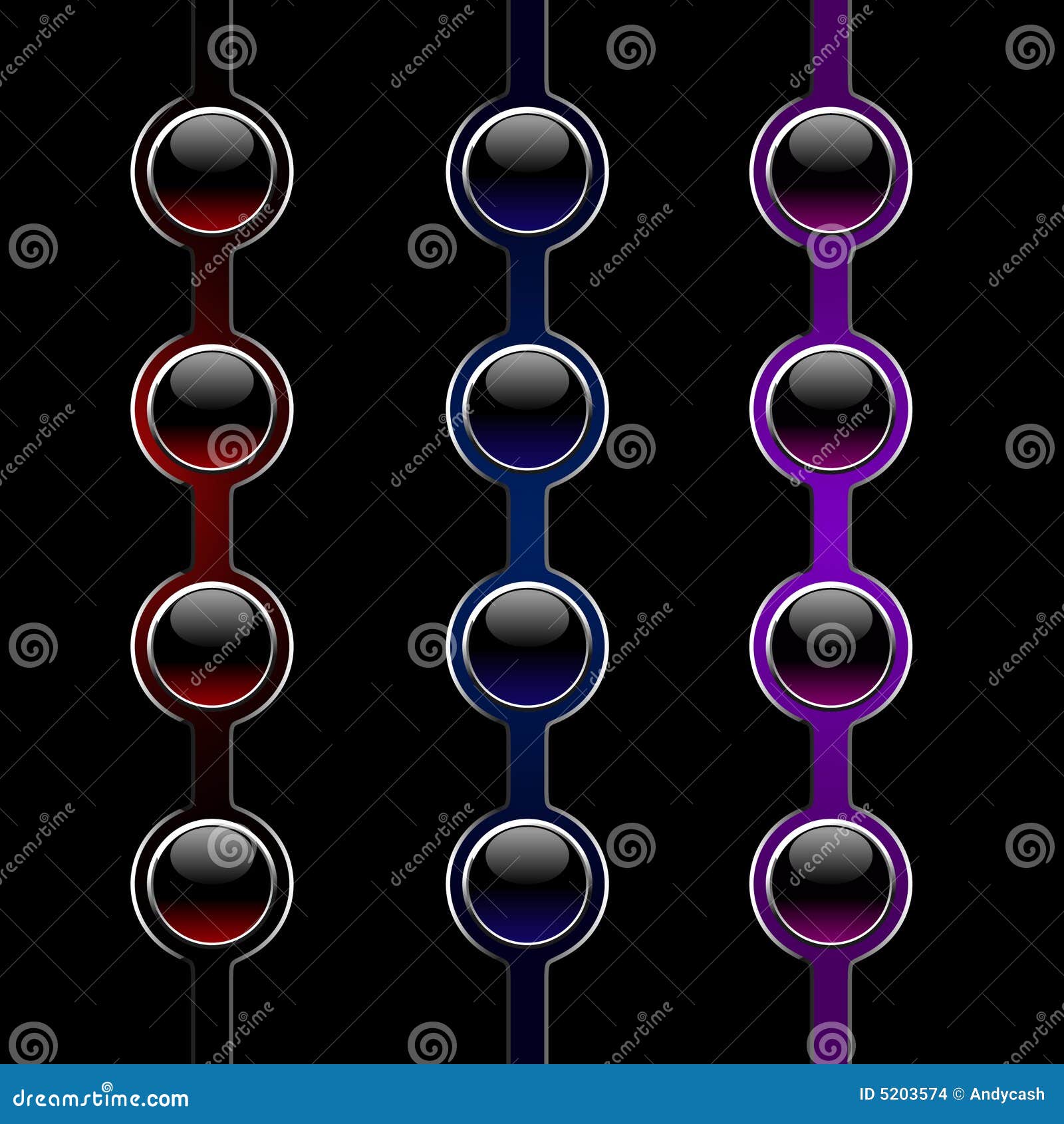 Botones del menú del Web ilustración del vector. Ilustración de moderno ...