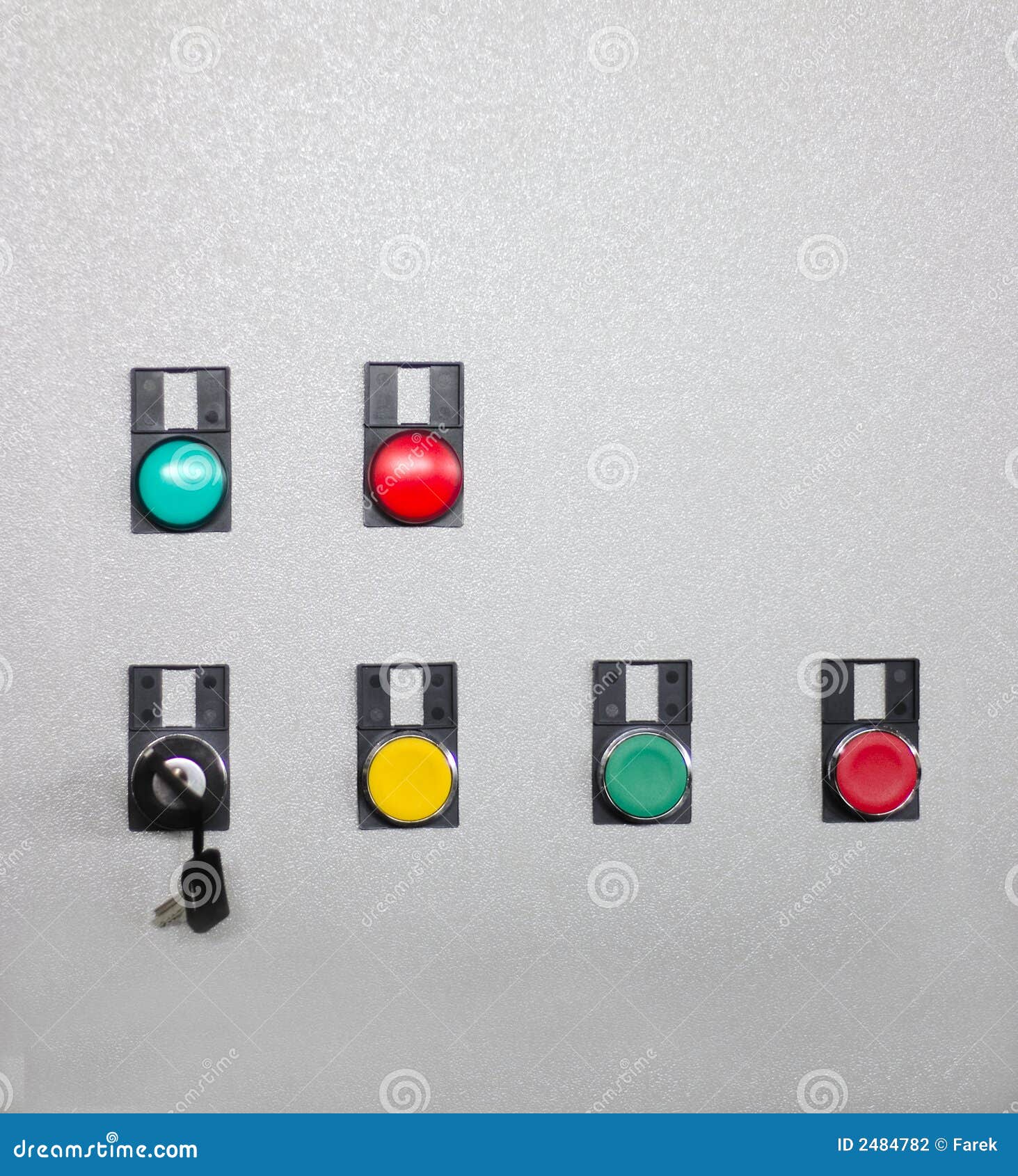 Botones Del Panel De La Emergencia Foto de archivo - Imagen de colorido ...