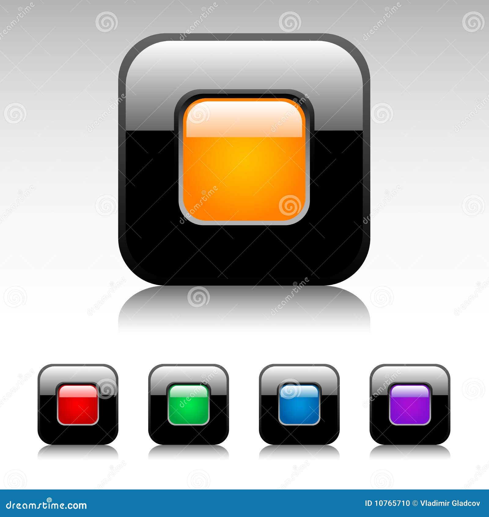 Botones del vector ilustración del vector. Ilustración de iconos - 10765710