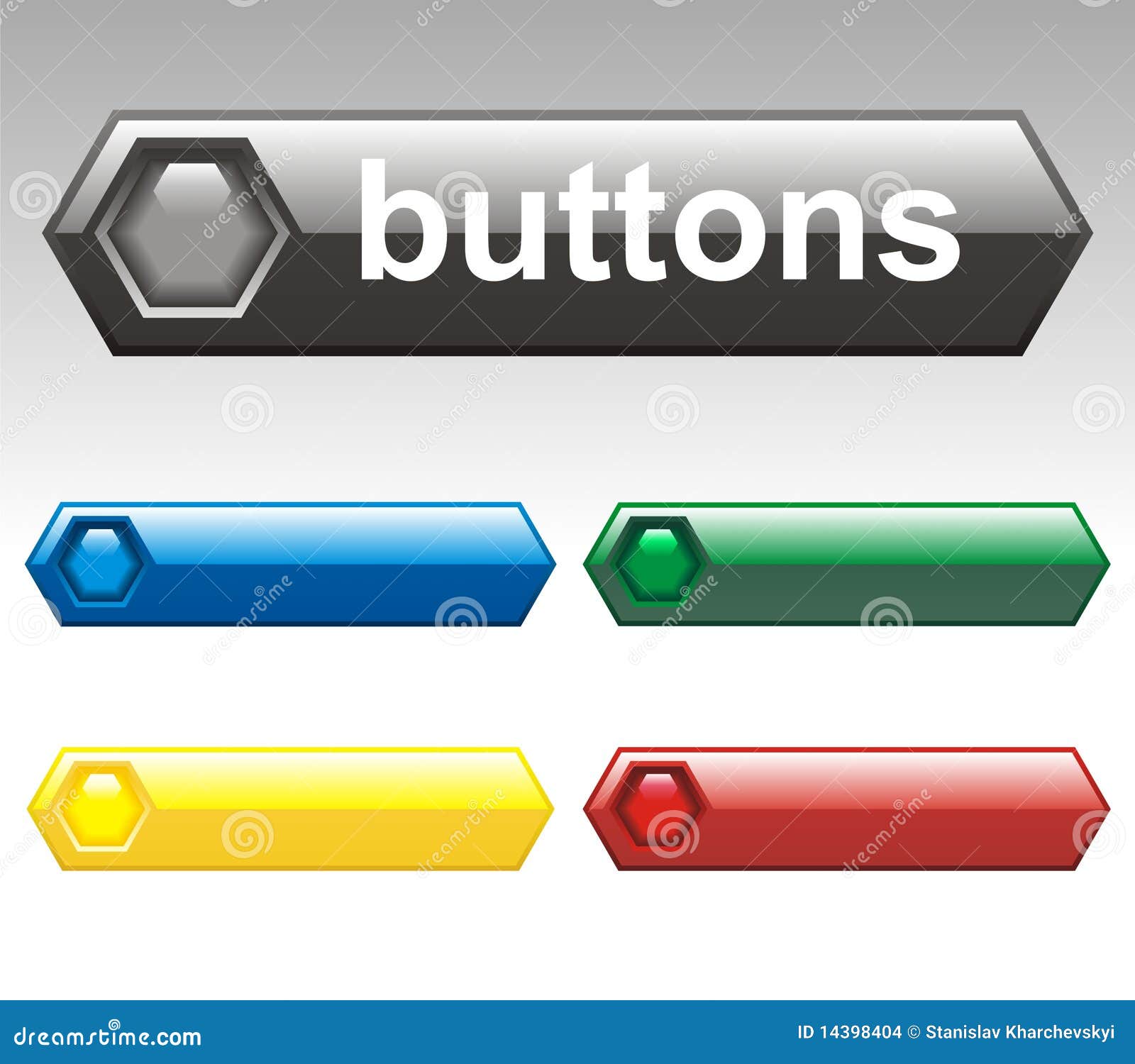 Botones del vector ilustración del vector. Ilustración de ...