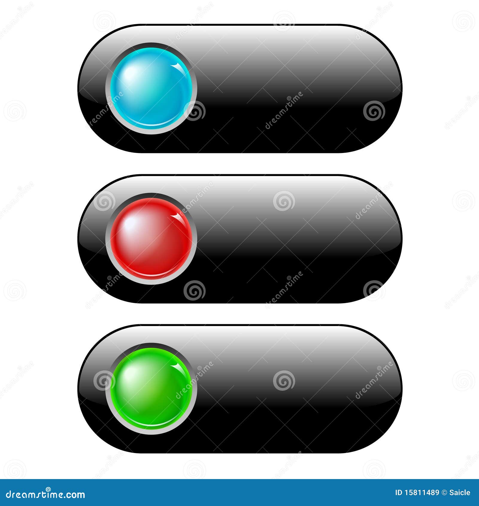 Botones del vector ilustración del vector. Ilustración de internet ...