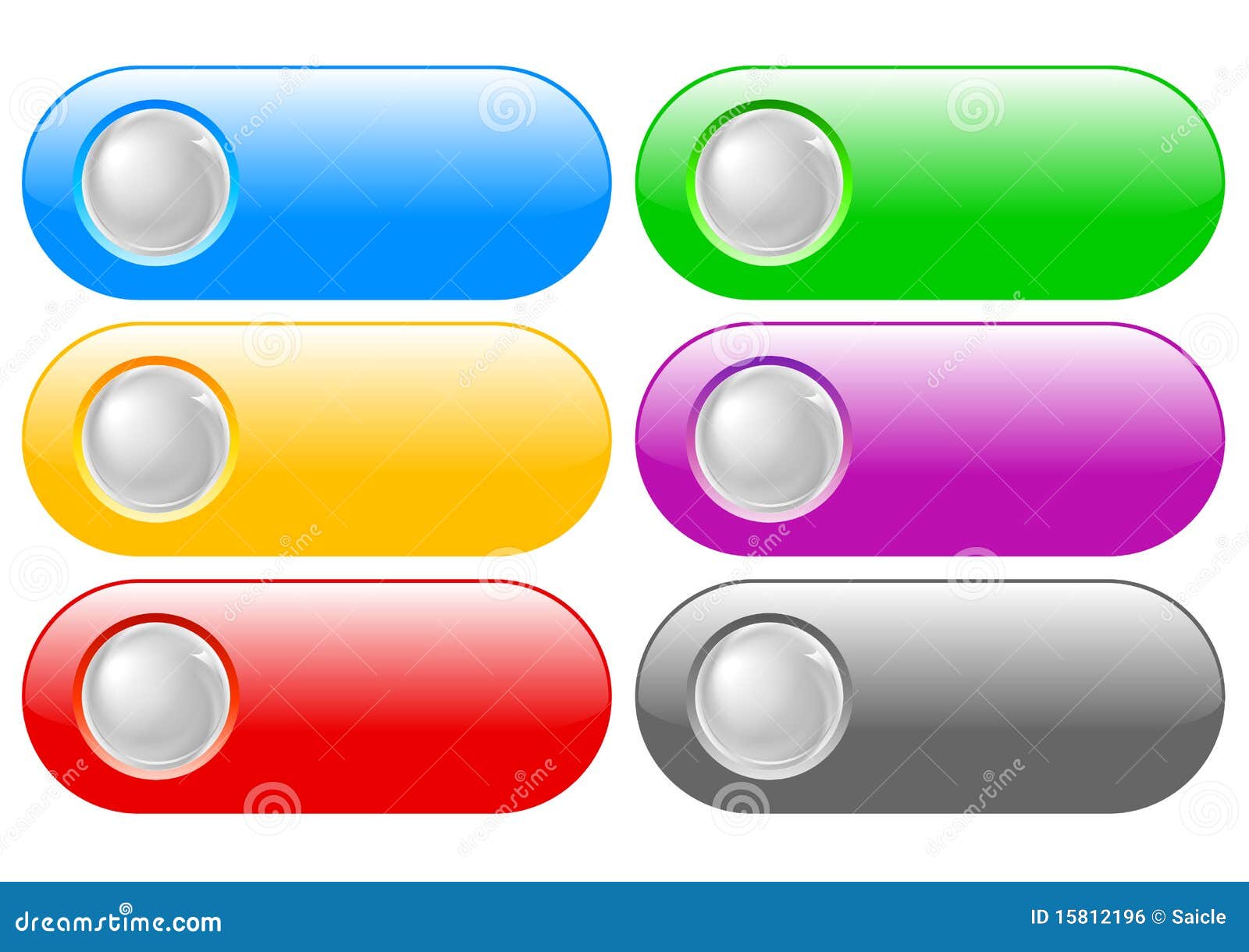 Botones del vector ilustración del vector. Ilustración de azul - 15812196