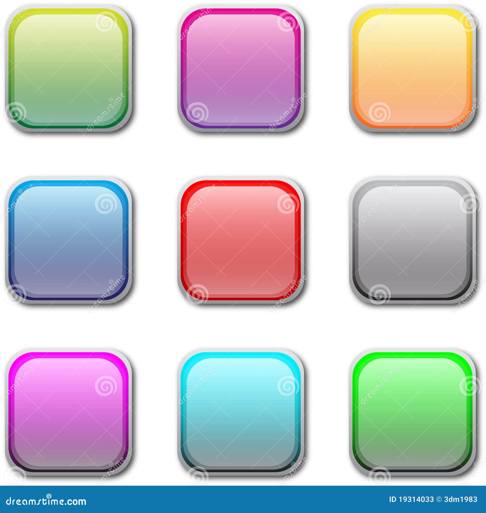 Botones del vector ilustración del vector. Ilustración de negro - 19314033