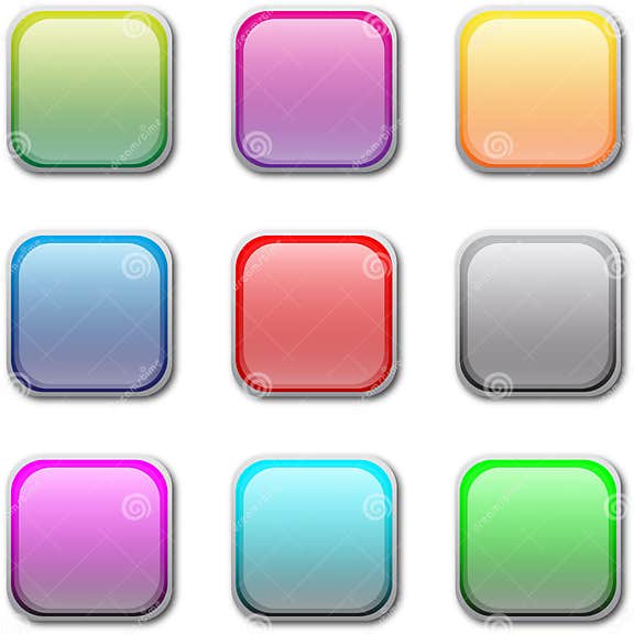 Botones del vector ilustración del vector. Ilustración de negro - 19314033