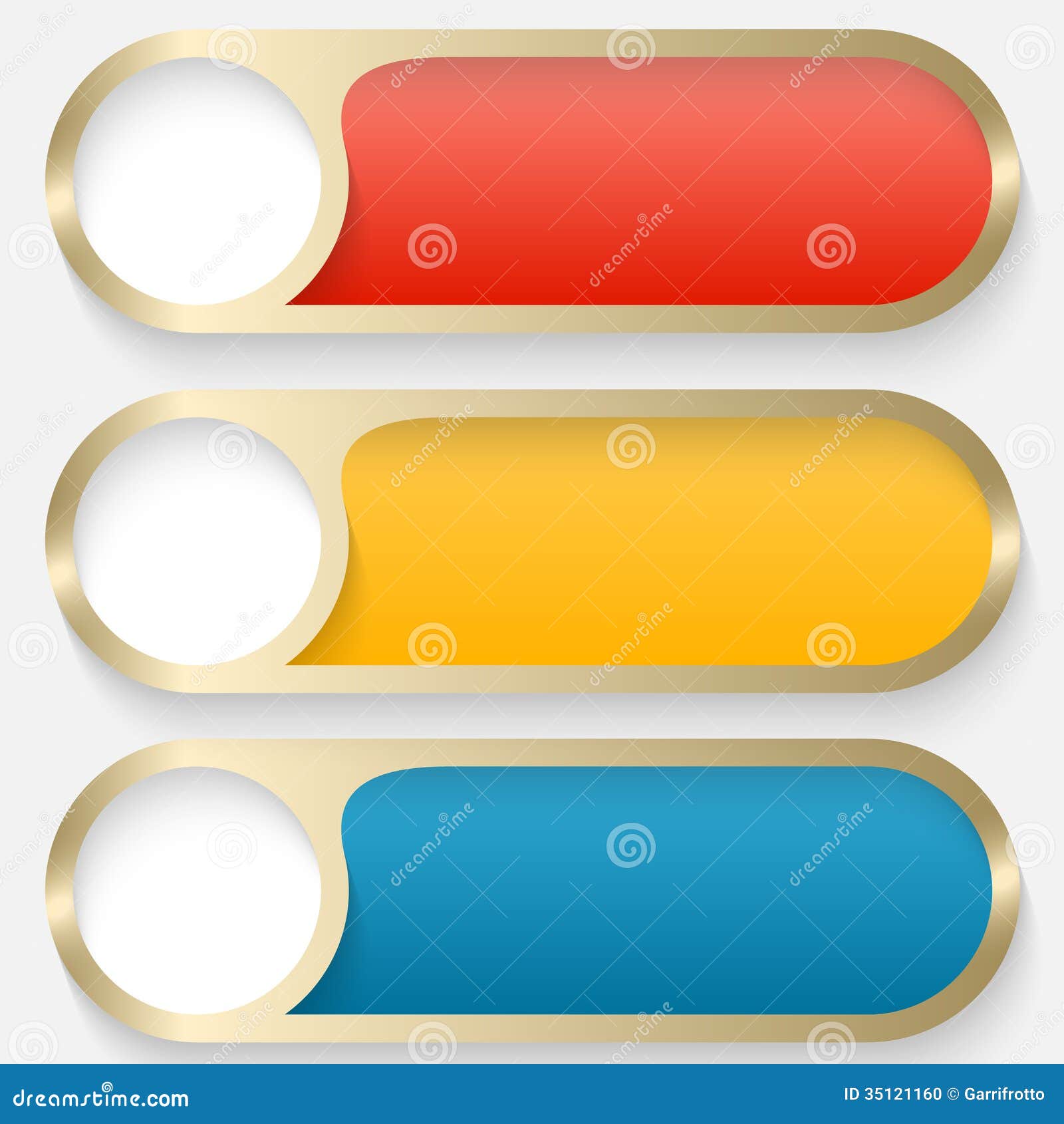 Botones del vector ilustración del vector. Ilustración de dorado - 35121160