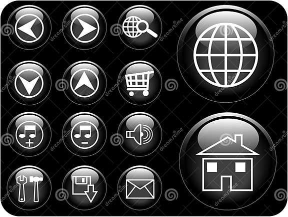 Botones del vector 3D ilustración del vector. Ilustración de fresco ...