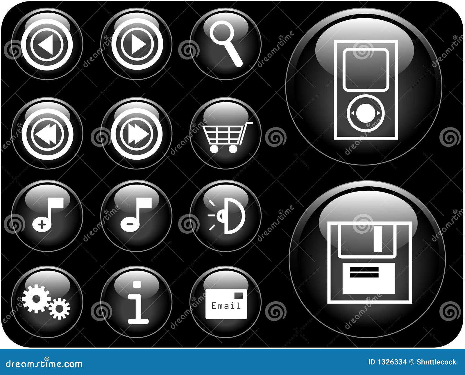 Botones del vector 3D ilustración del vector. Ilustración de ...