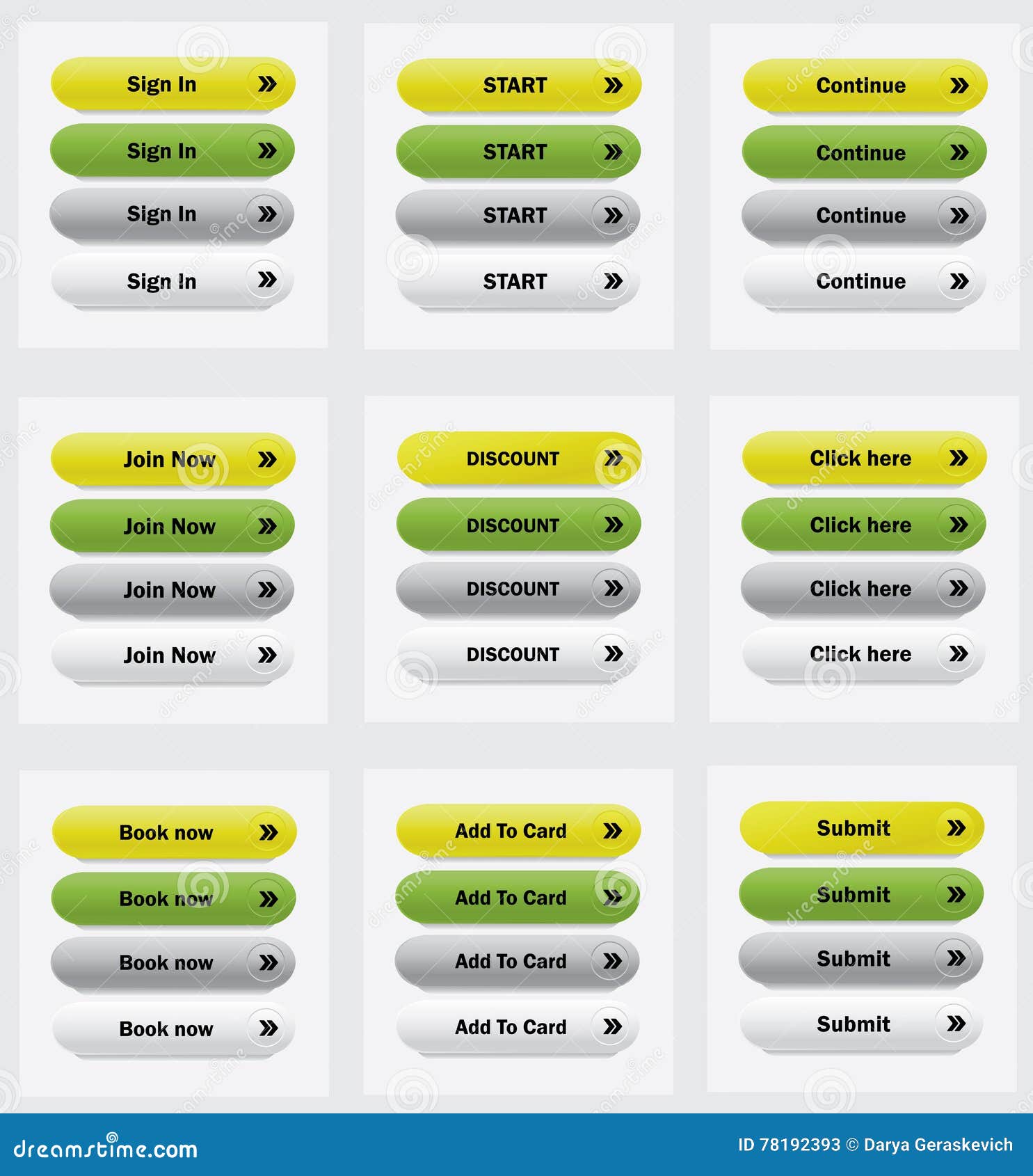 Botones del vector ilustración del vector. Ilustración de ensamble ...