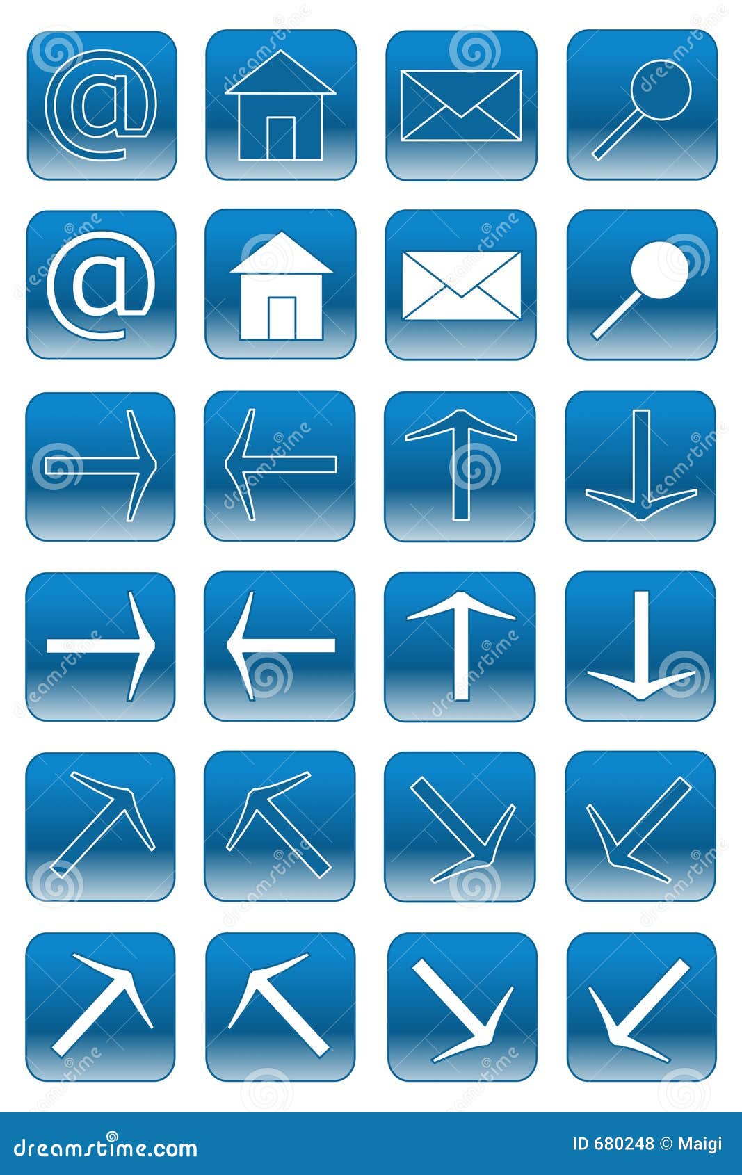 Botones Del Web: 1 Azul Claro Ilustración del Vector - Ilustración de ...