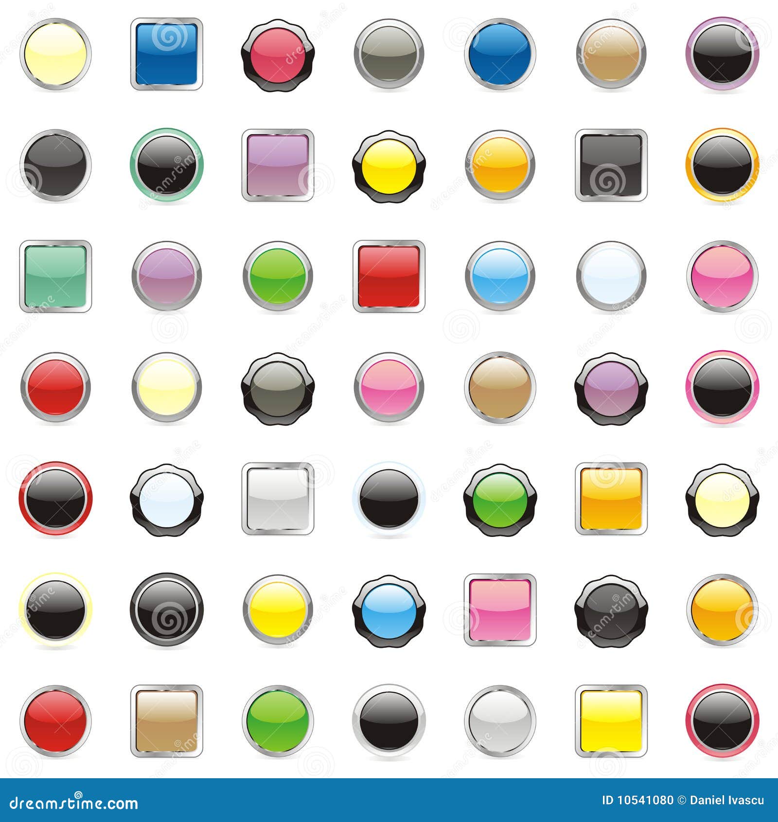 Botones del Web del vector ilustración del vector. Ilustración de verde ...