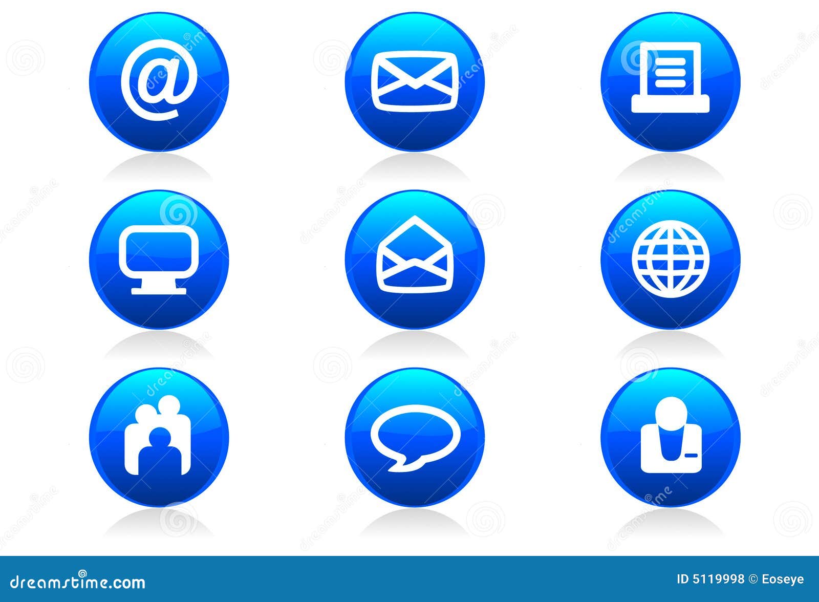 Botones E Iconos Brillantes #2 Del Web Stock de ilustración ...