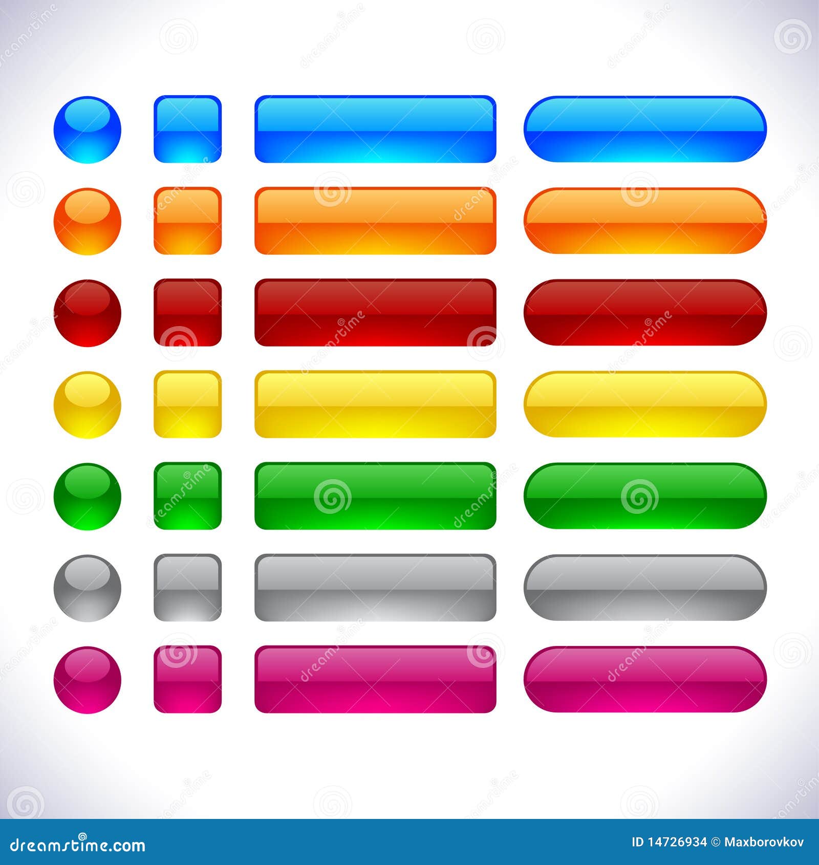 Botones modernos del Web. ilustración del vector. Ilustración de ...