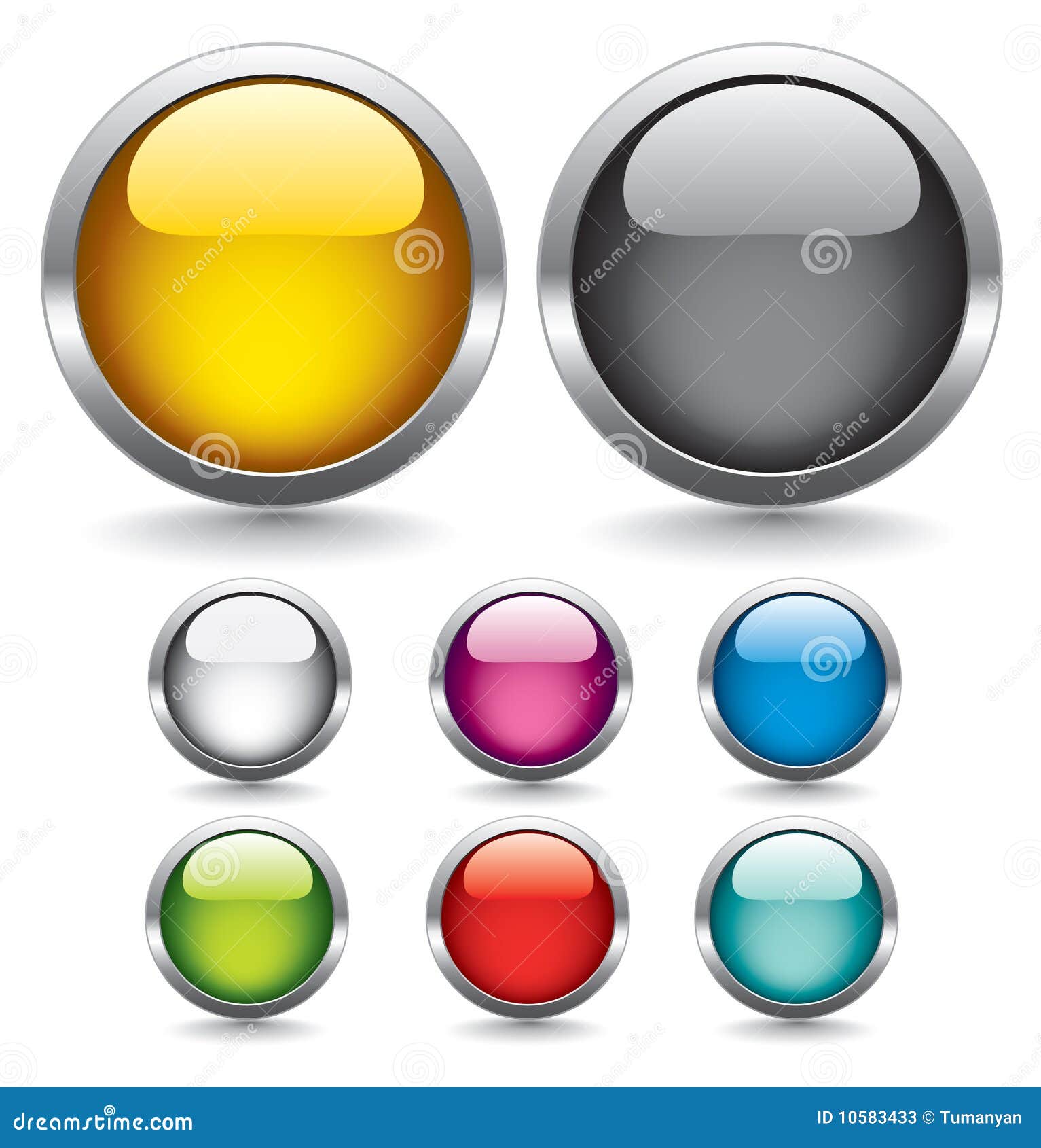 Botones Para El Diseño De Web. Fotos de archivo - Imagen: 10583433