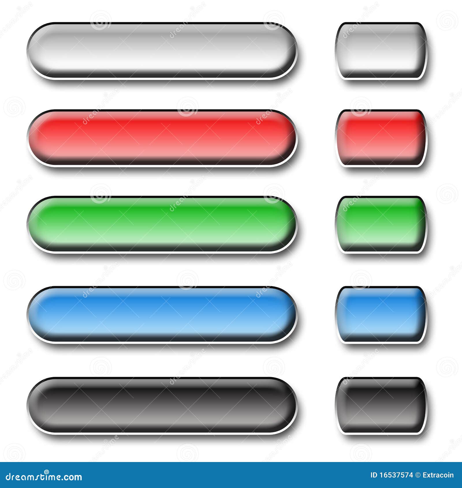 Botones Para El Web Site Imagenes de archivo - Imagen: 16537574